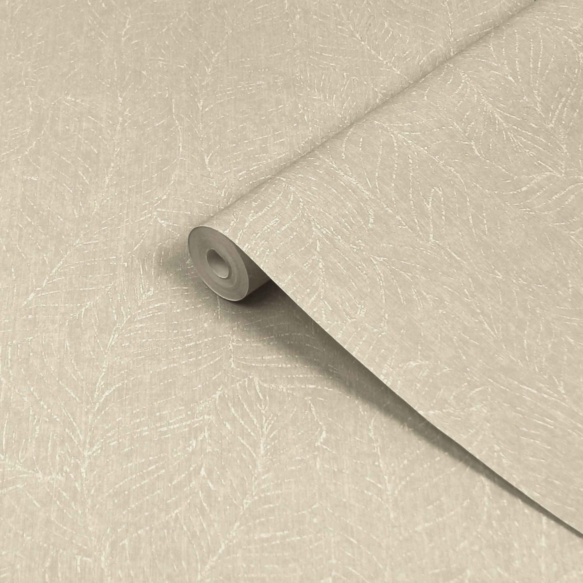 Superfresco Easy Beige Supple Leaves Smooth Wallpaper