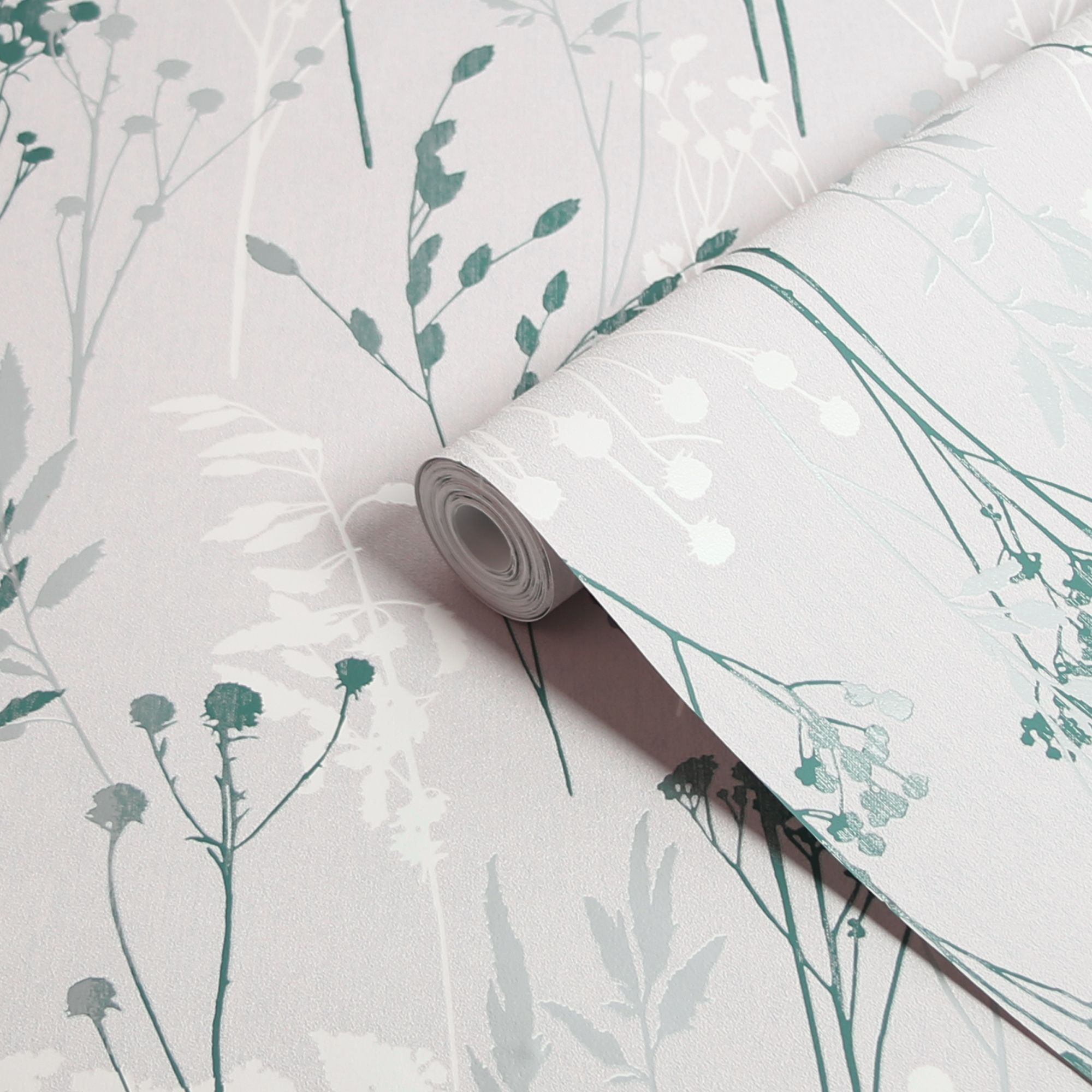 Superfresco Easy Blue Harvest Metallic effect Embossed Wallpaper