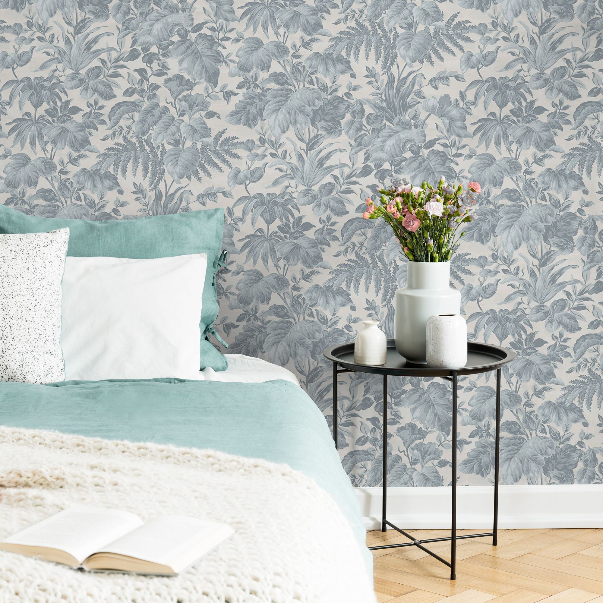 Superfresco Easy Blue Hedgerows Smooth Wallpaper