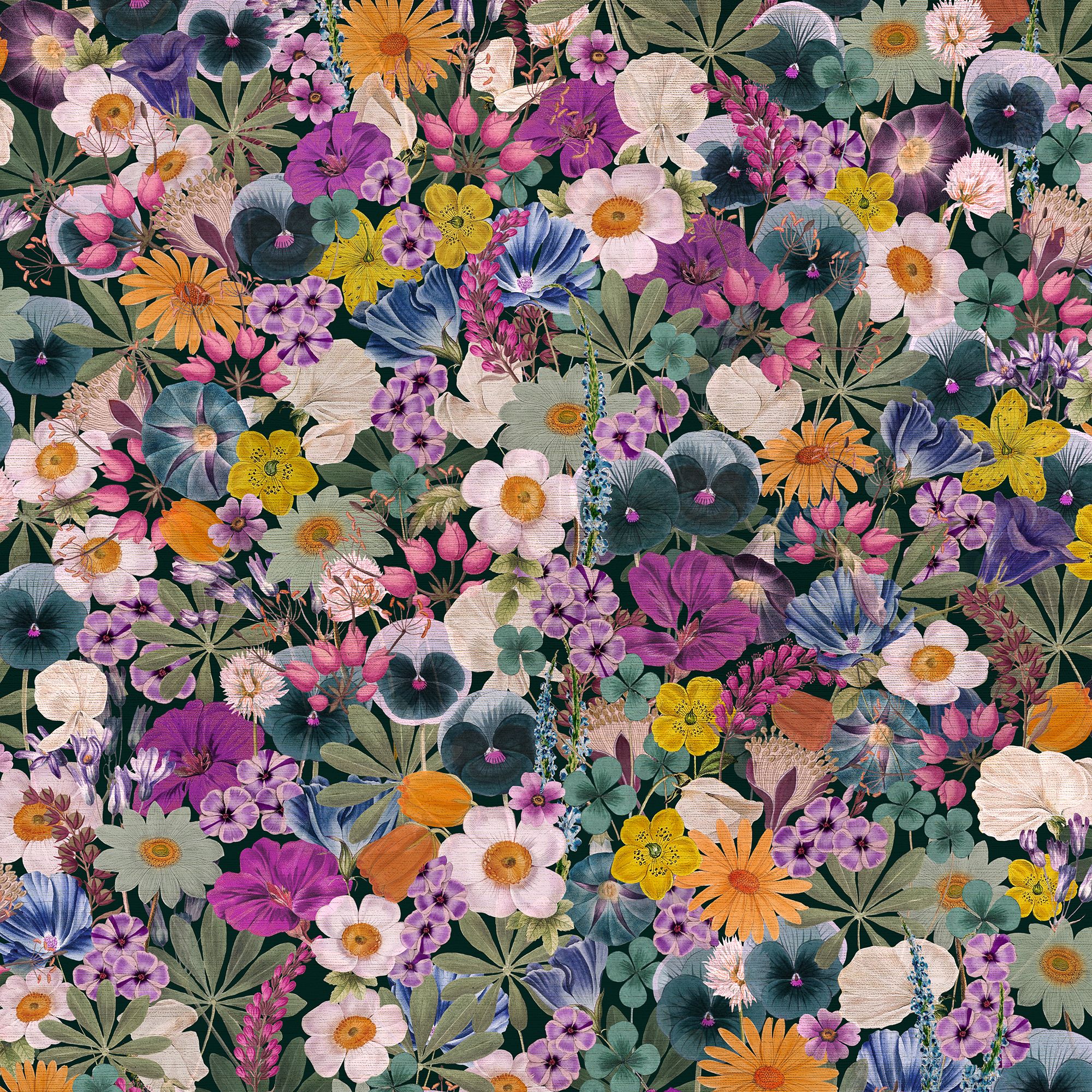 Superfresco Easy Dark Flowerbed Patterned Smooth Wallpaper