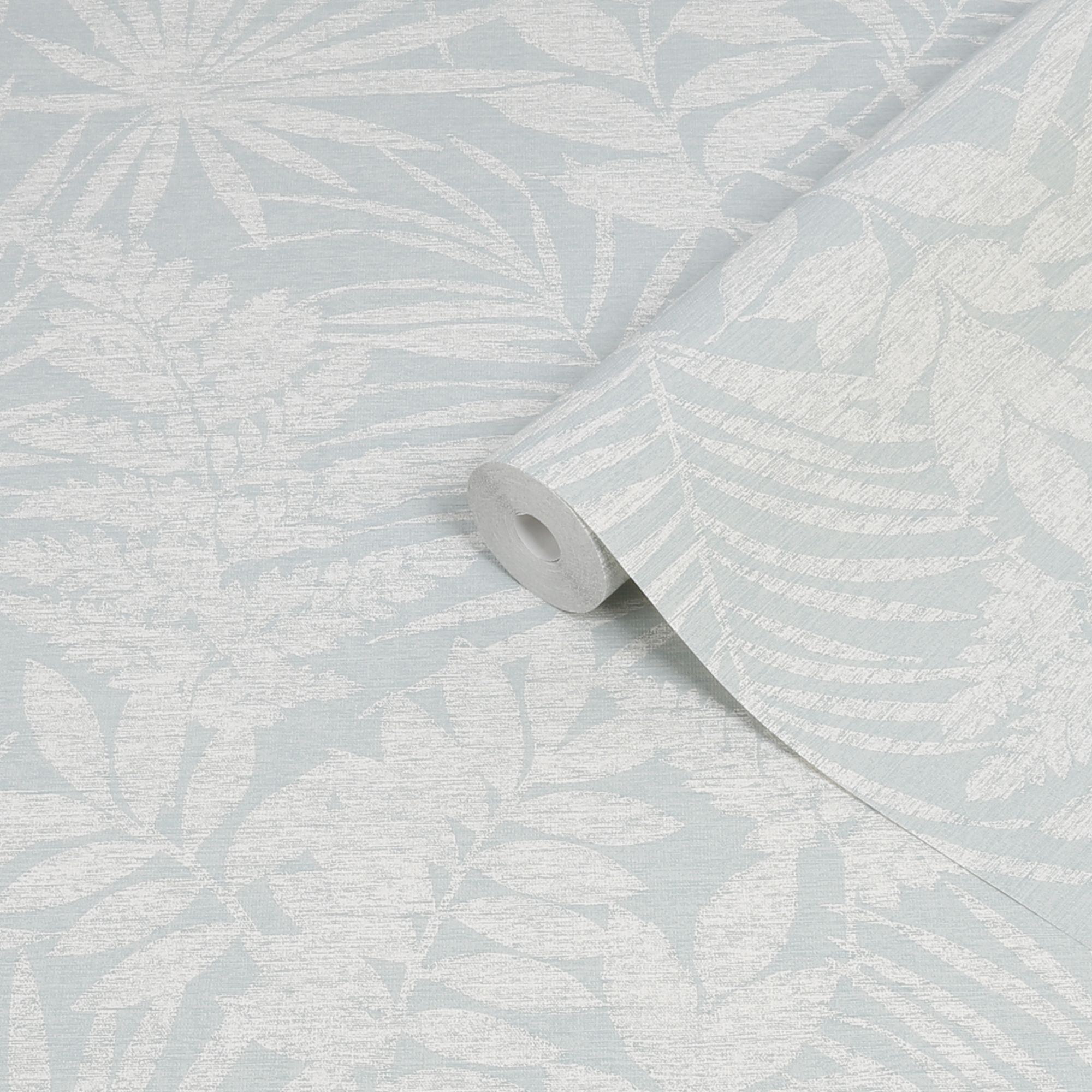 Superfresco Easy Fern Duck egg Leaves Smooth Wallpaper