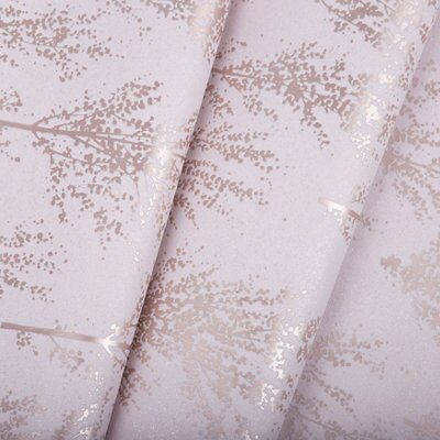 Superfresco Easy Pink Glitter effect Tree Embossed Wallpaper