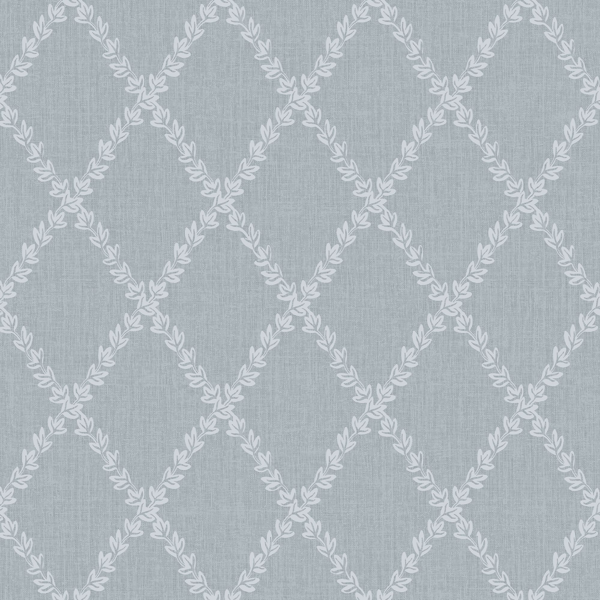 Superfresco Easy Powder Blue Geometric Patterned Smooth Wallpaper