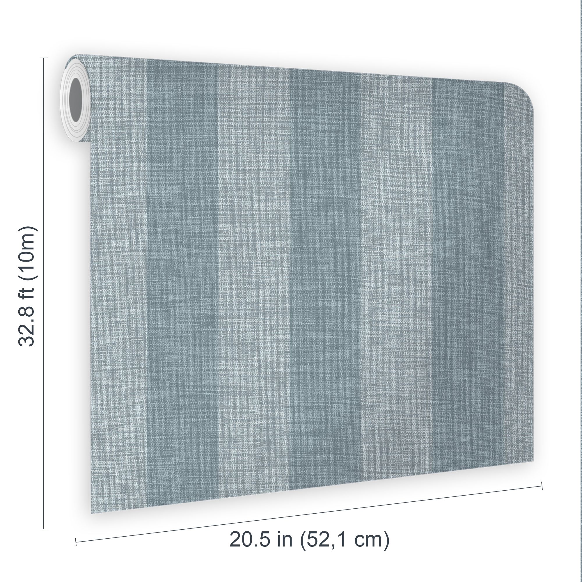 Superfresco Easy Powder Blue Stripe Patterned Smooth Wallpaper