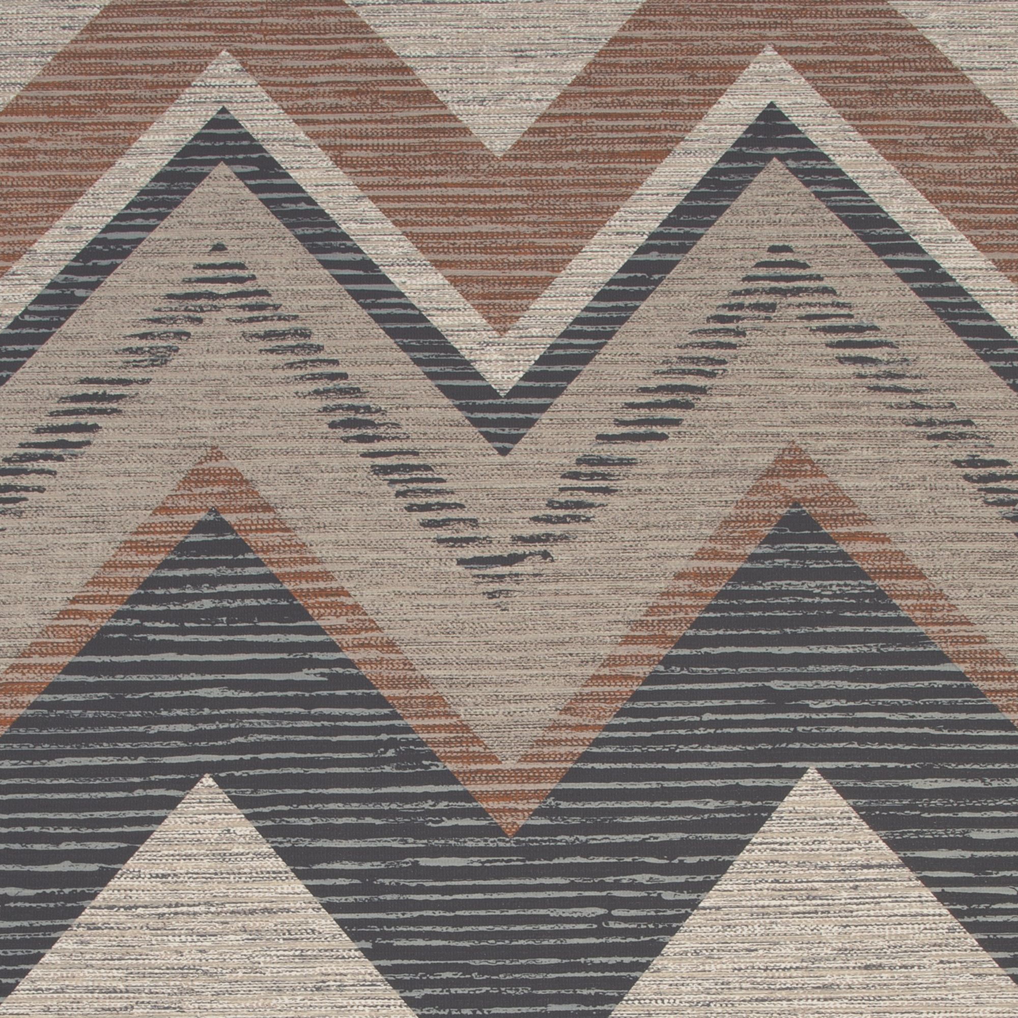 Superfresco Easy Tribal Cocoa Chevron Embossed Wallpaper