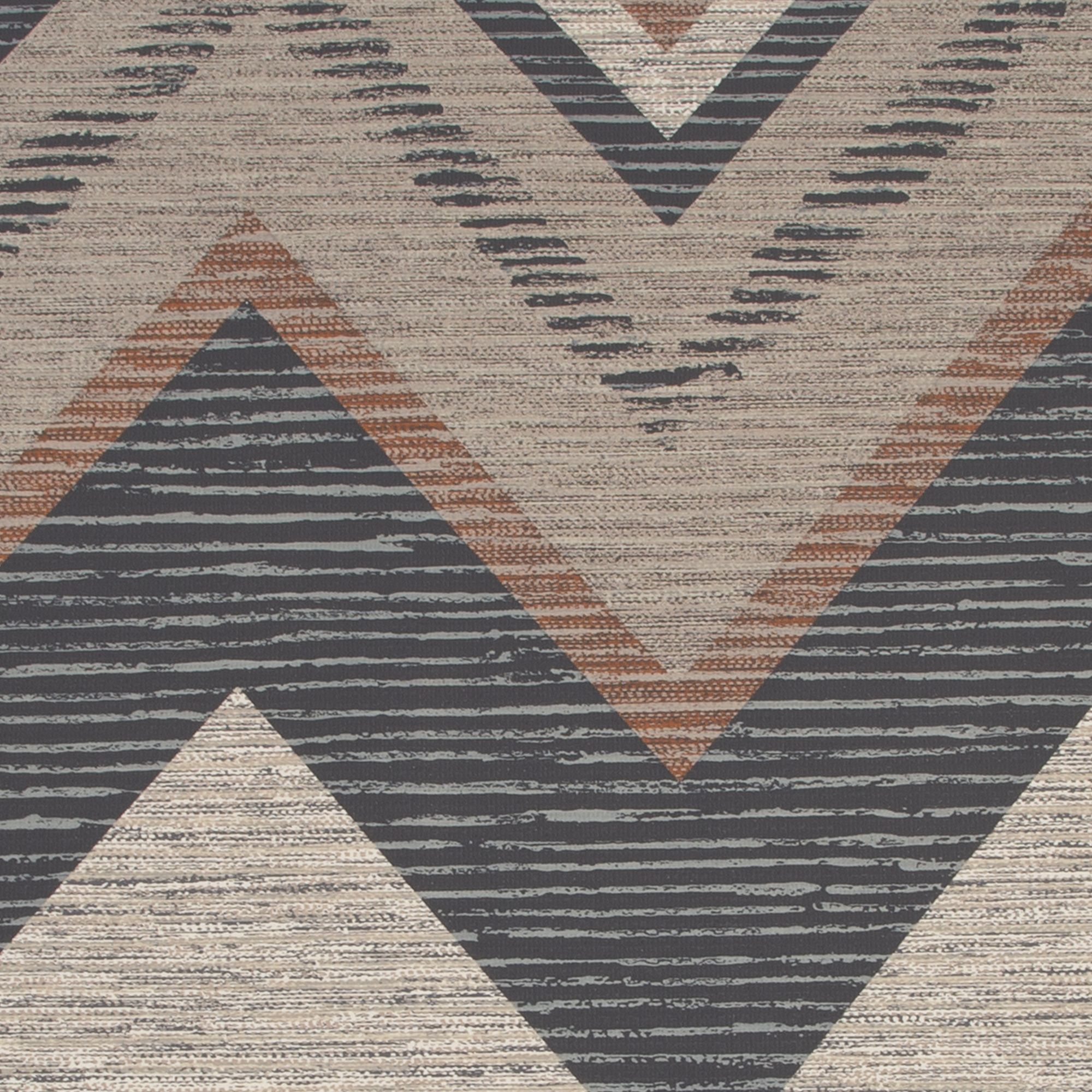 Superfresco Easy Tribal Cocoa Chevron Embossed Wallpaper