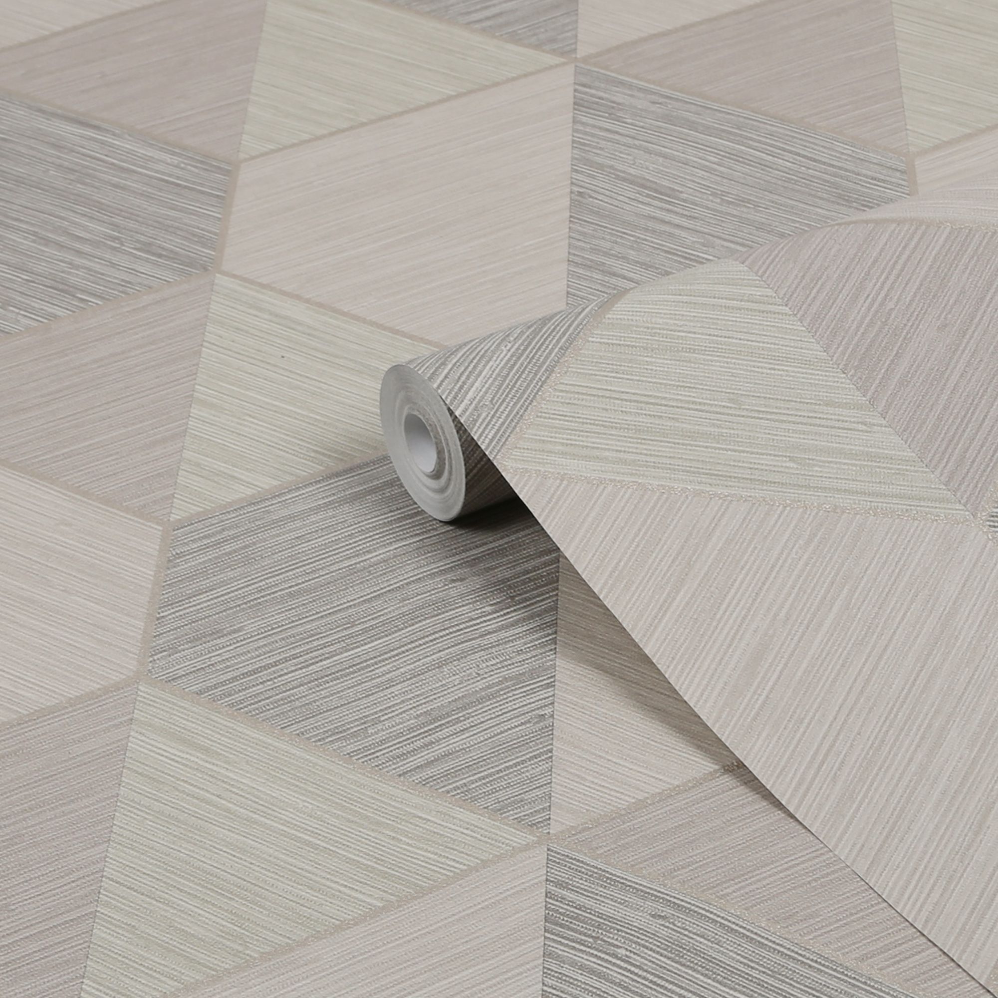 Superfresco Easy Wanderlust Natural Metallic effect Geometric Wood ...