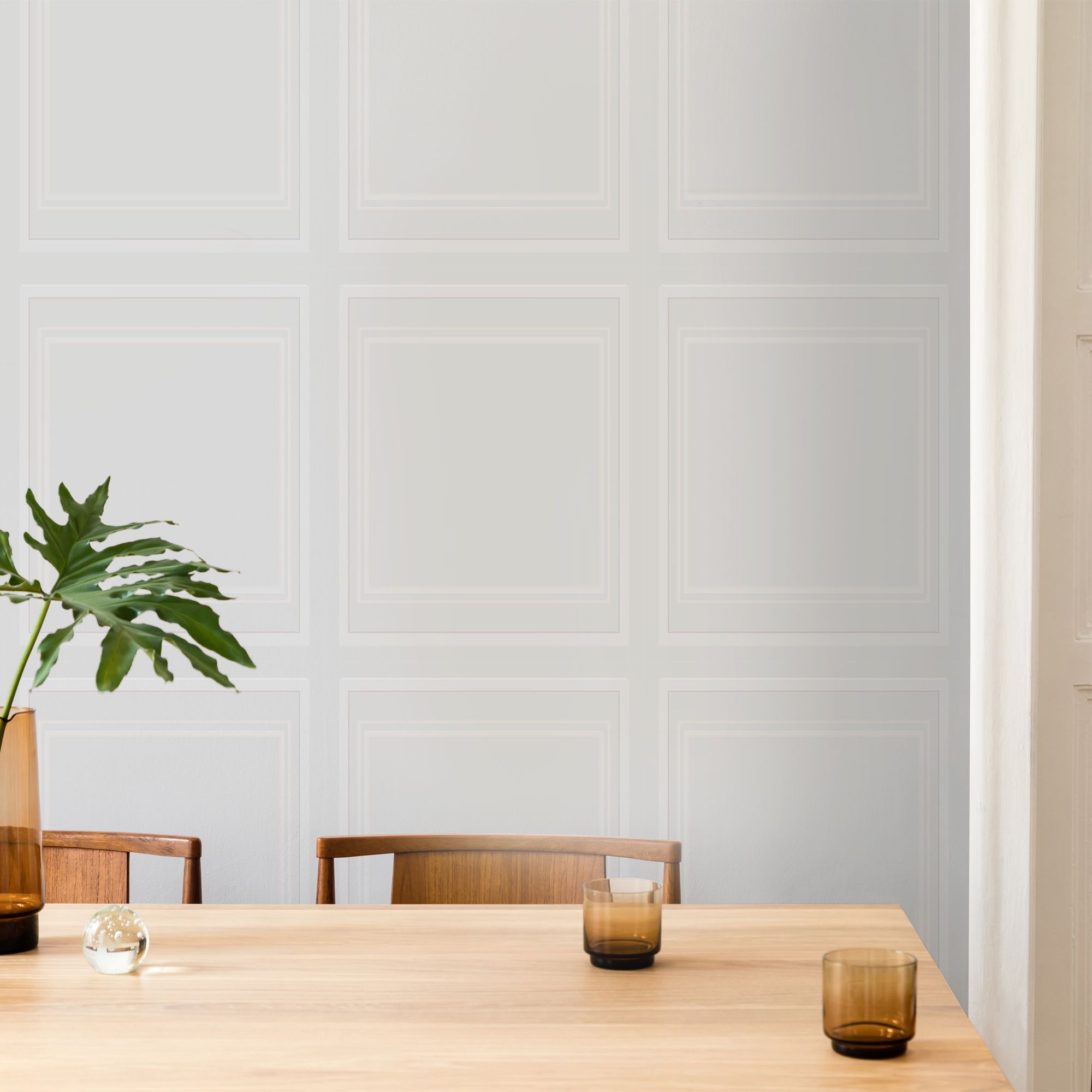 Superfresco White Wood Panelling Wood panel effect Patterned Blown ...