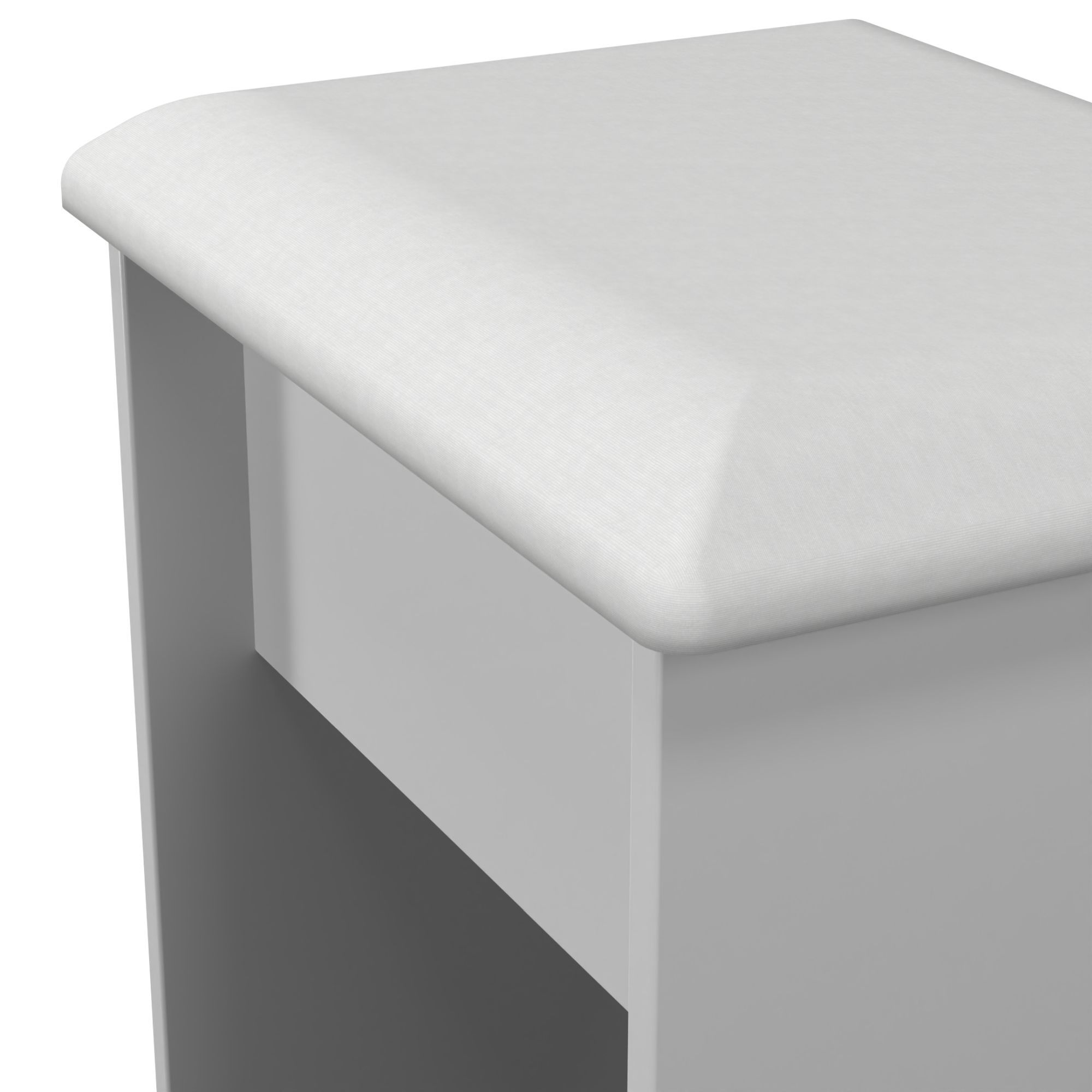 Sussex Ready assembled Grey Padded Dressing table stool