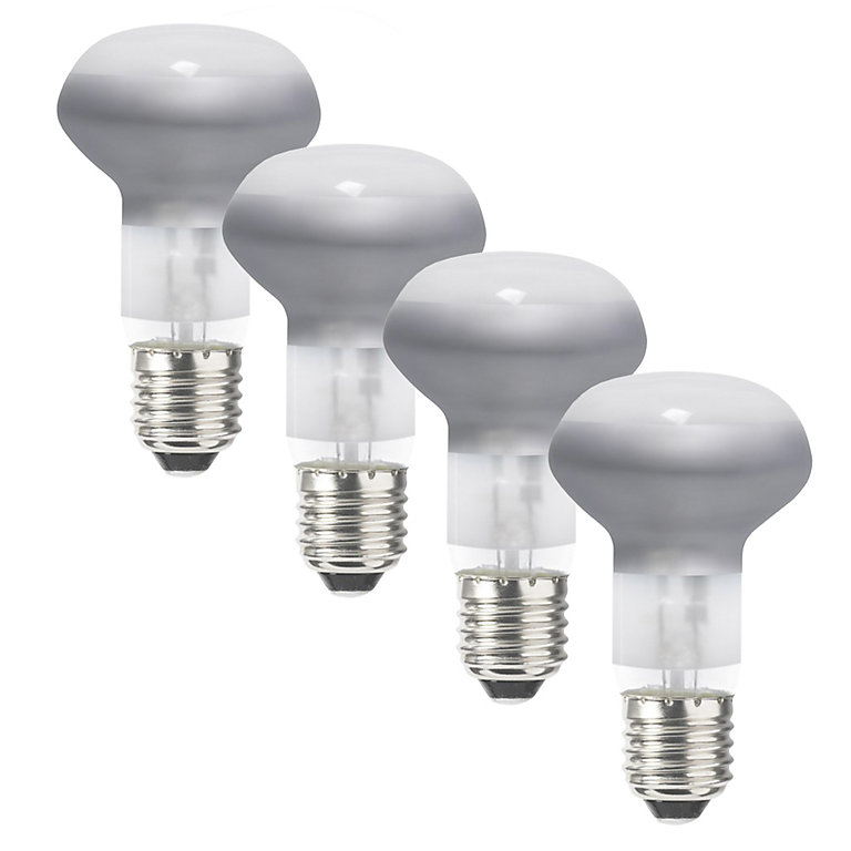 Sylvania E27 42W Halogen Dimmable Reflector spot Light bulb, Pack of 4 ... Sylvania E27 42W Halogen Dimmable Reflector spot Light bulb, Pack of 4 ...