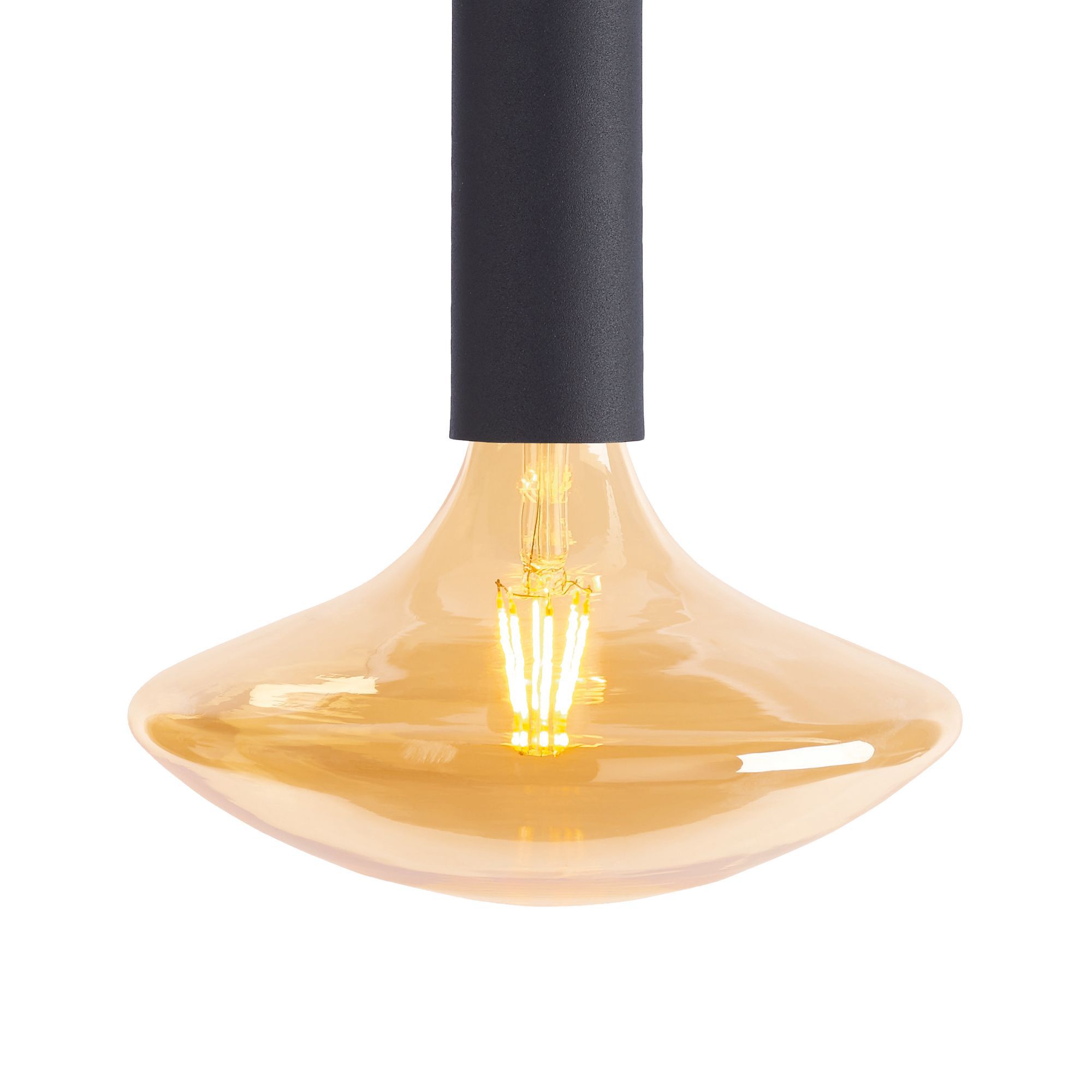 Sylvania Sylcone Matt Black Pendant ceiling light, (Dia)43mm