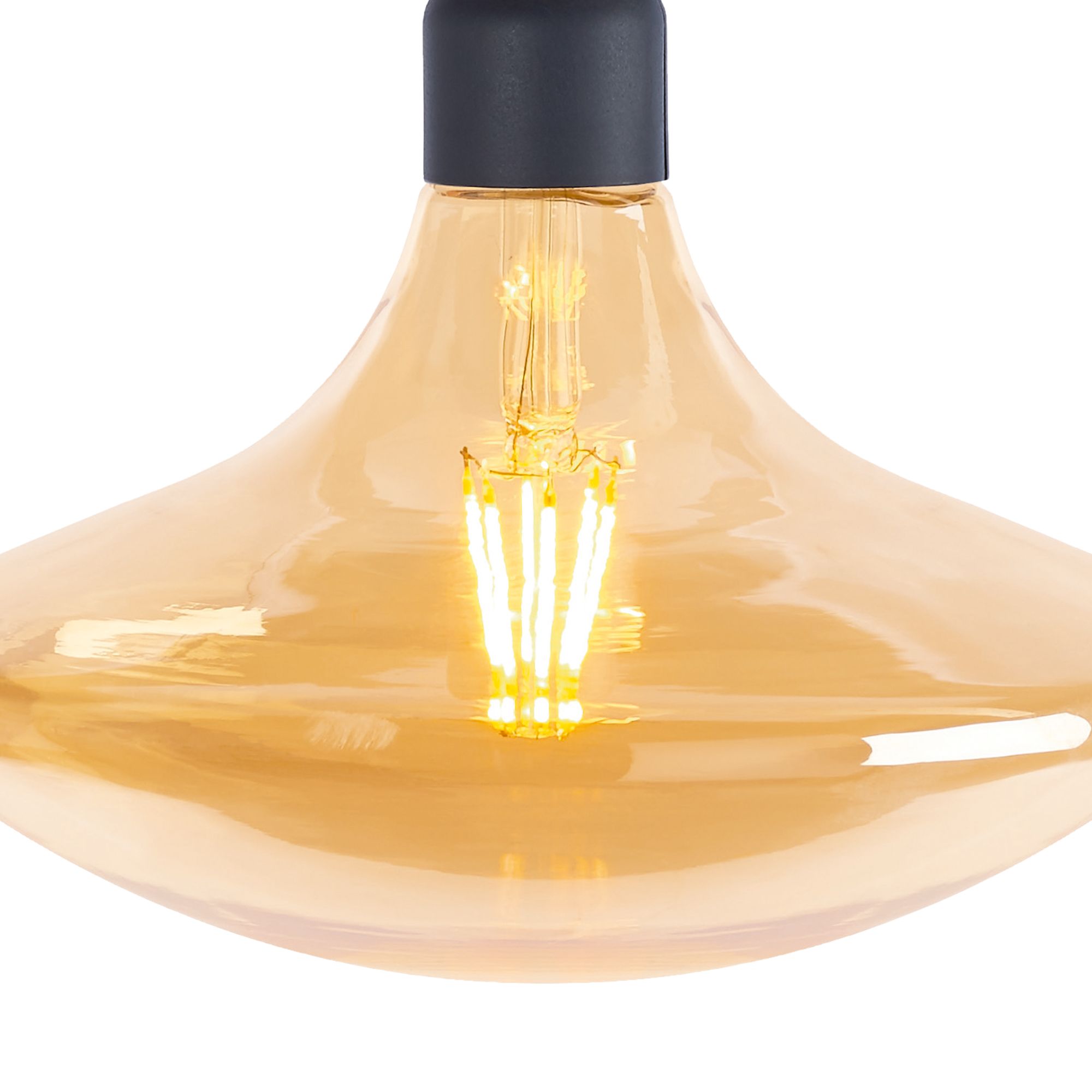 Sylvania Sylcone Matt Black Pendant ceiling light, (Dia)43mm