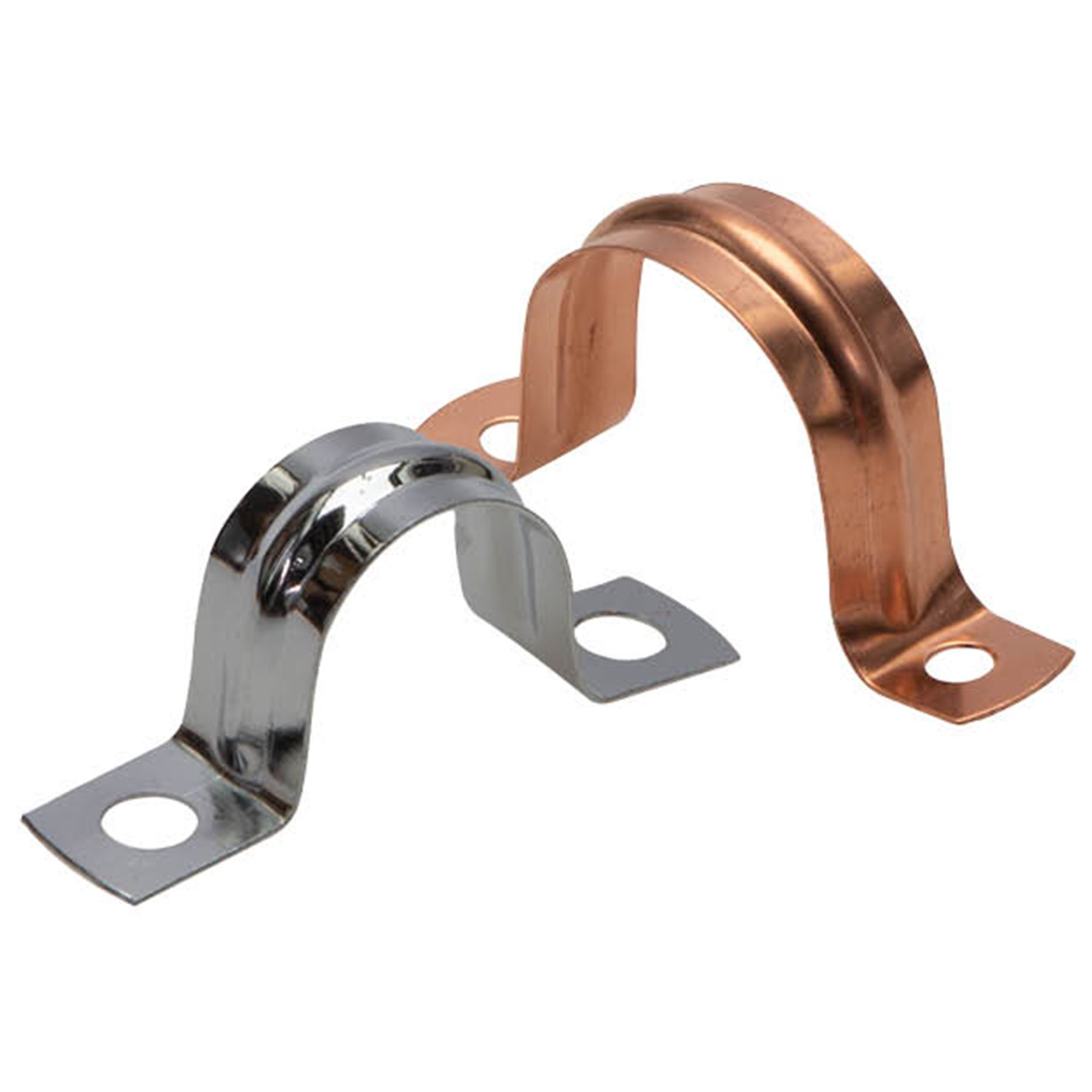 Talon Copper Metal Pipe clip (Dia)22mm, Pack of 8 | DIY at B&Q