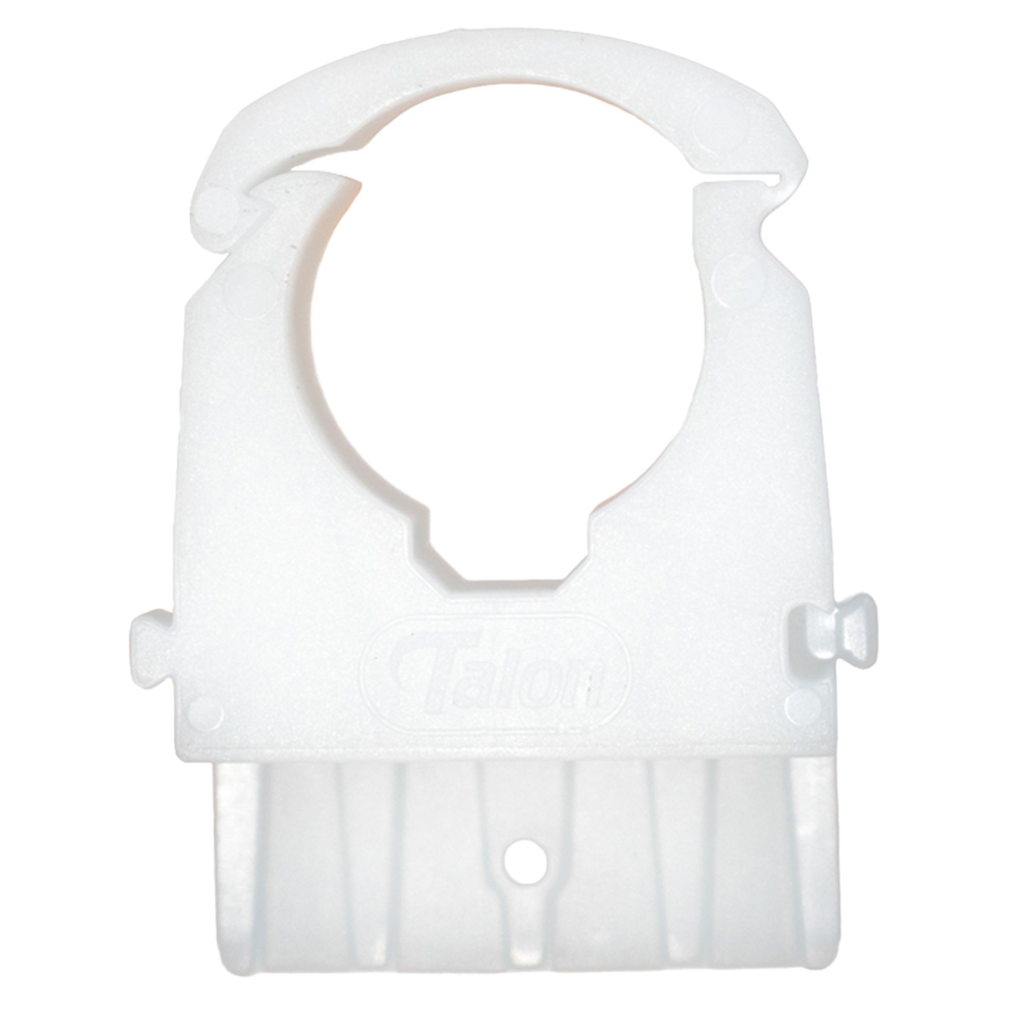 Talon Natural Plastic Pipe clip (Dia)22mm, Pack of 5 at B&Q