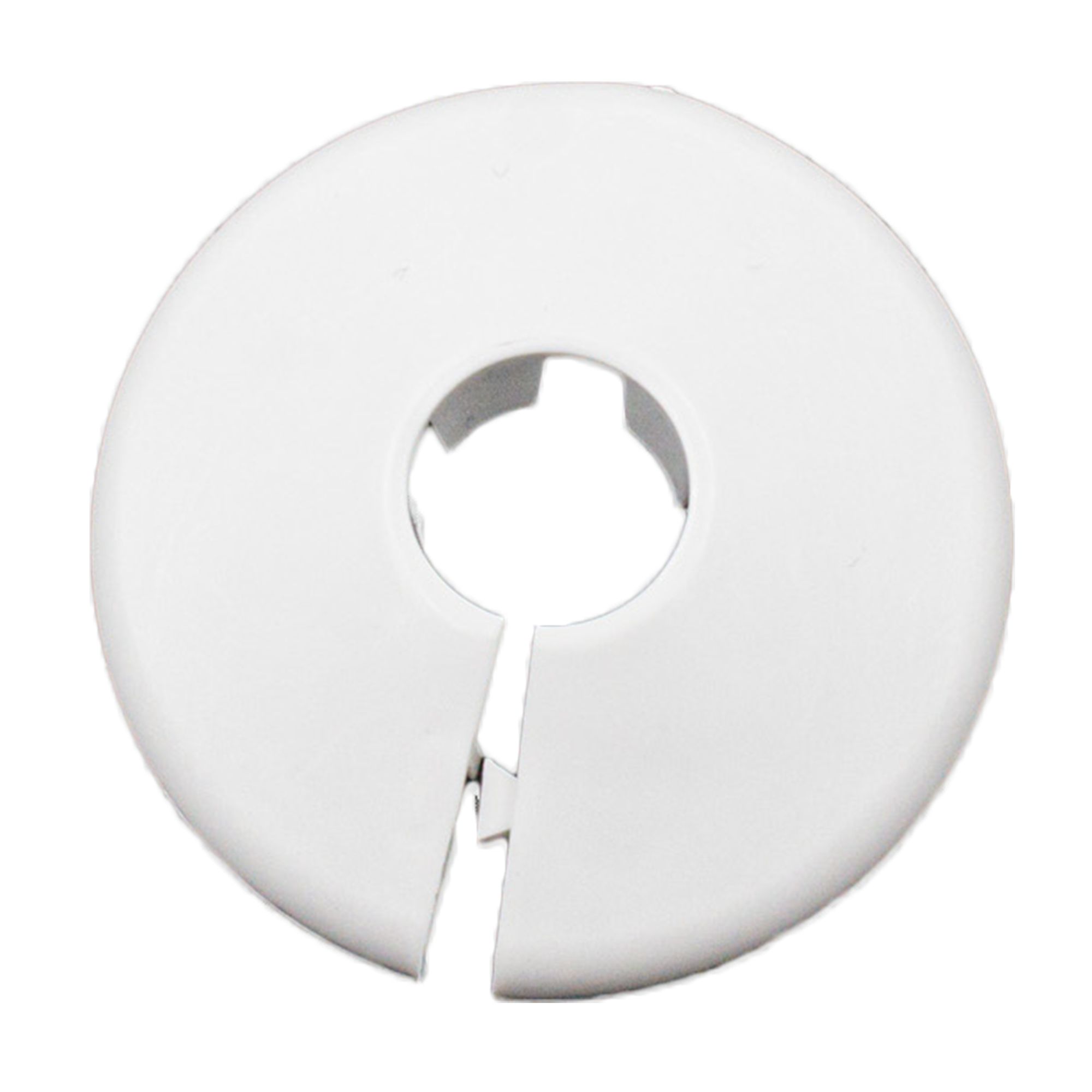 Talon Plastic White Pipe collar (Dia)10mm, Pack of 5