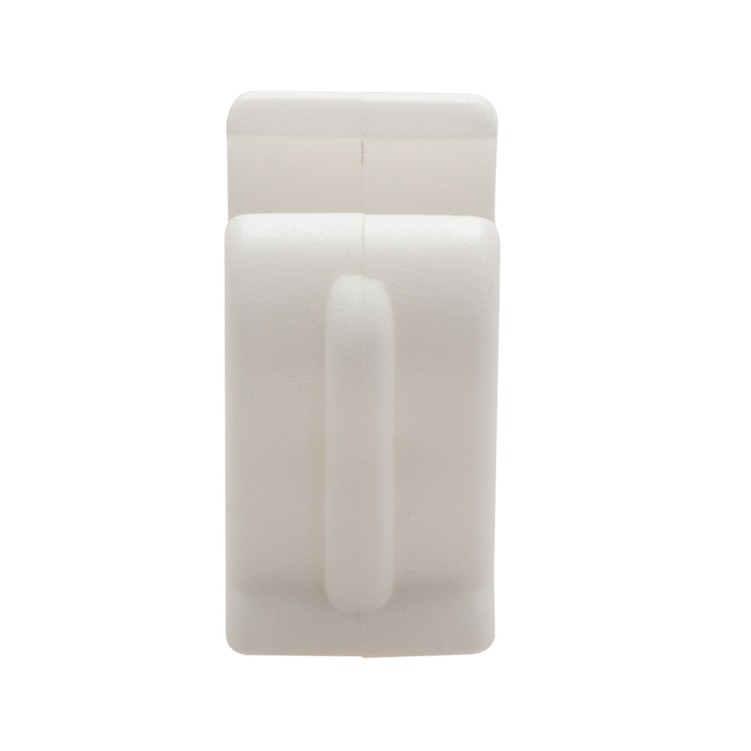 Talon White Plastic Snap lid clip (Dia)15mm, Pack of 10