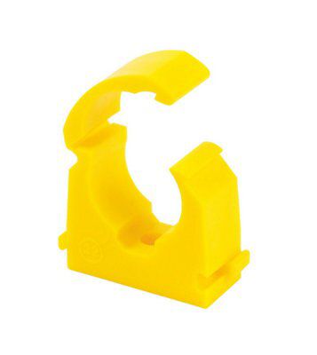 Talon Yellow Hinge clip (Dia)22mm, Pack of 20 at B&Q