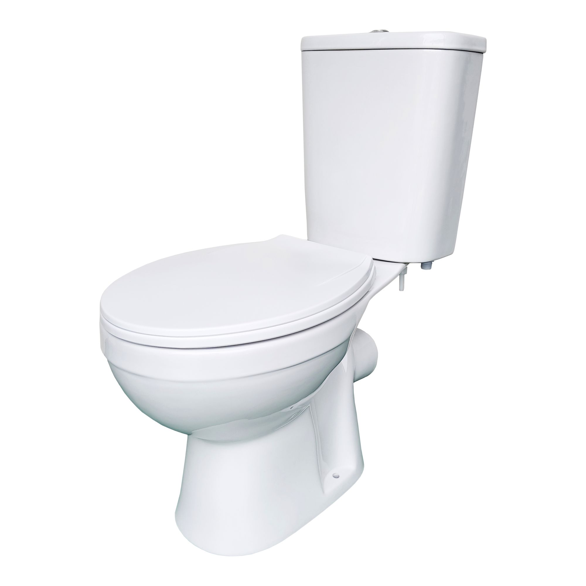 Tapia White Round Toilet set with Standard close seat & Close coupled ...