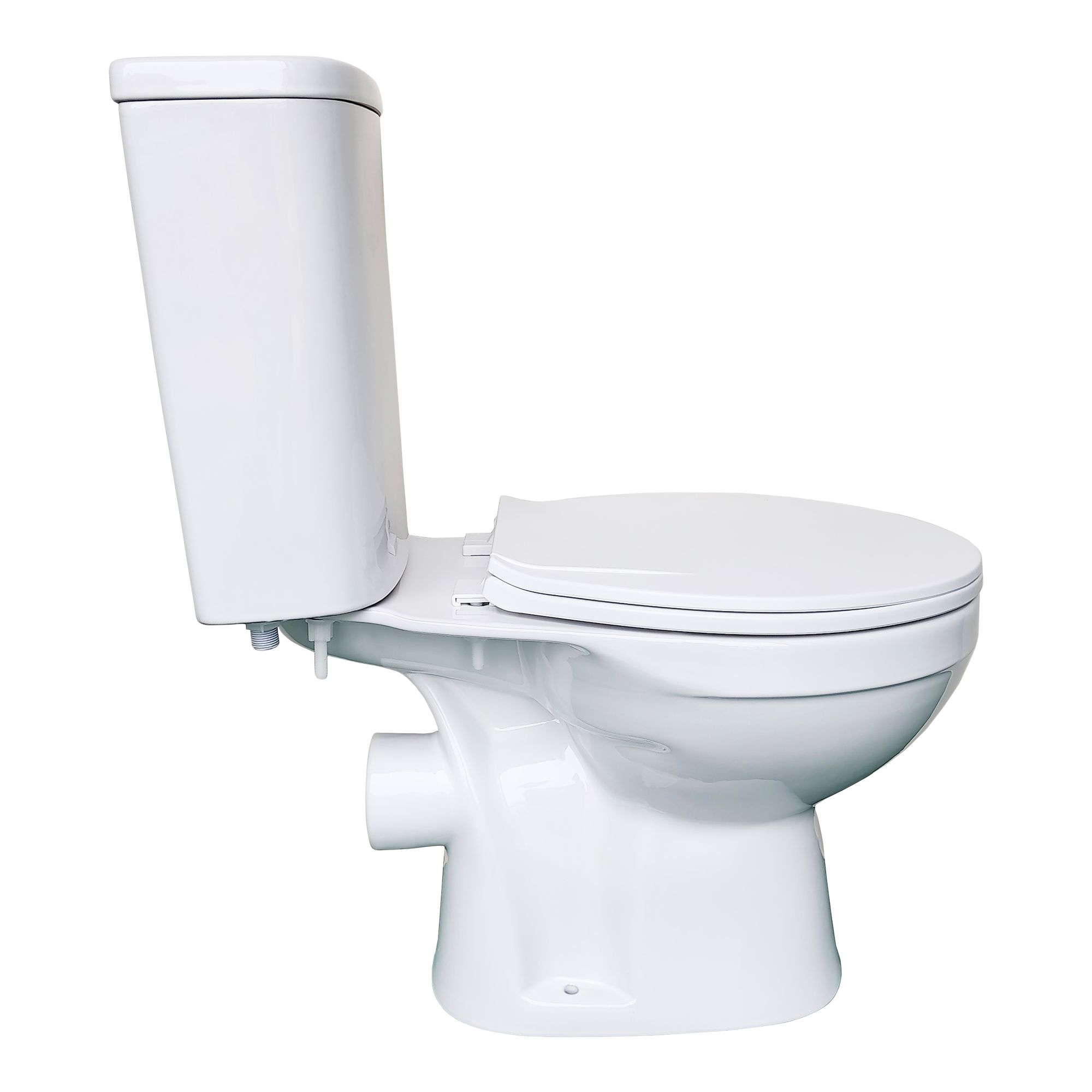 Tapia White Round Toilet set with Standard close seat & Close coupled ...
