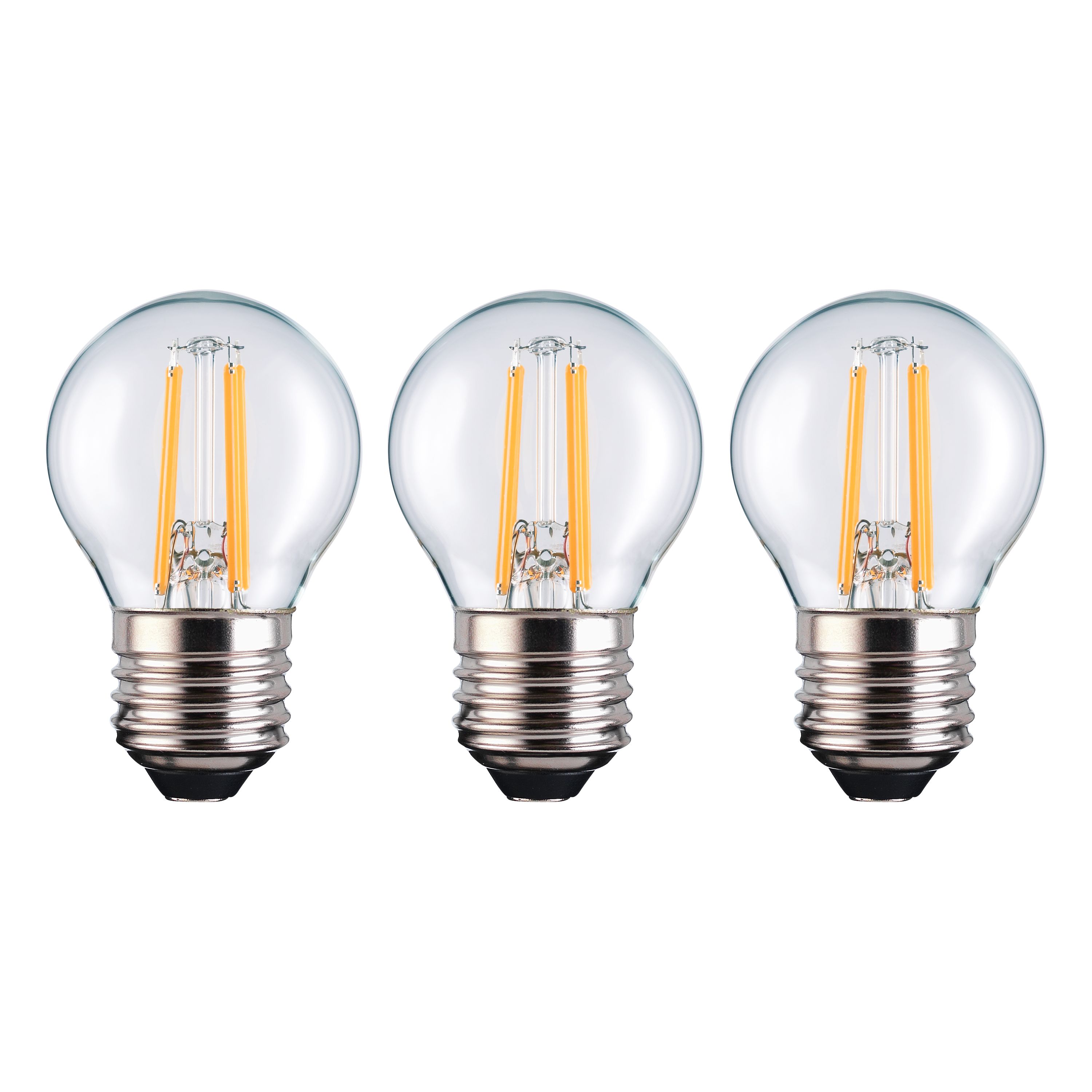 TCP E27 4W 470lm Clear Mini globe Warm white LED filament Light bulb ...