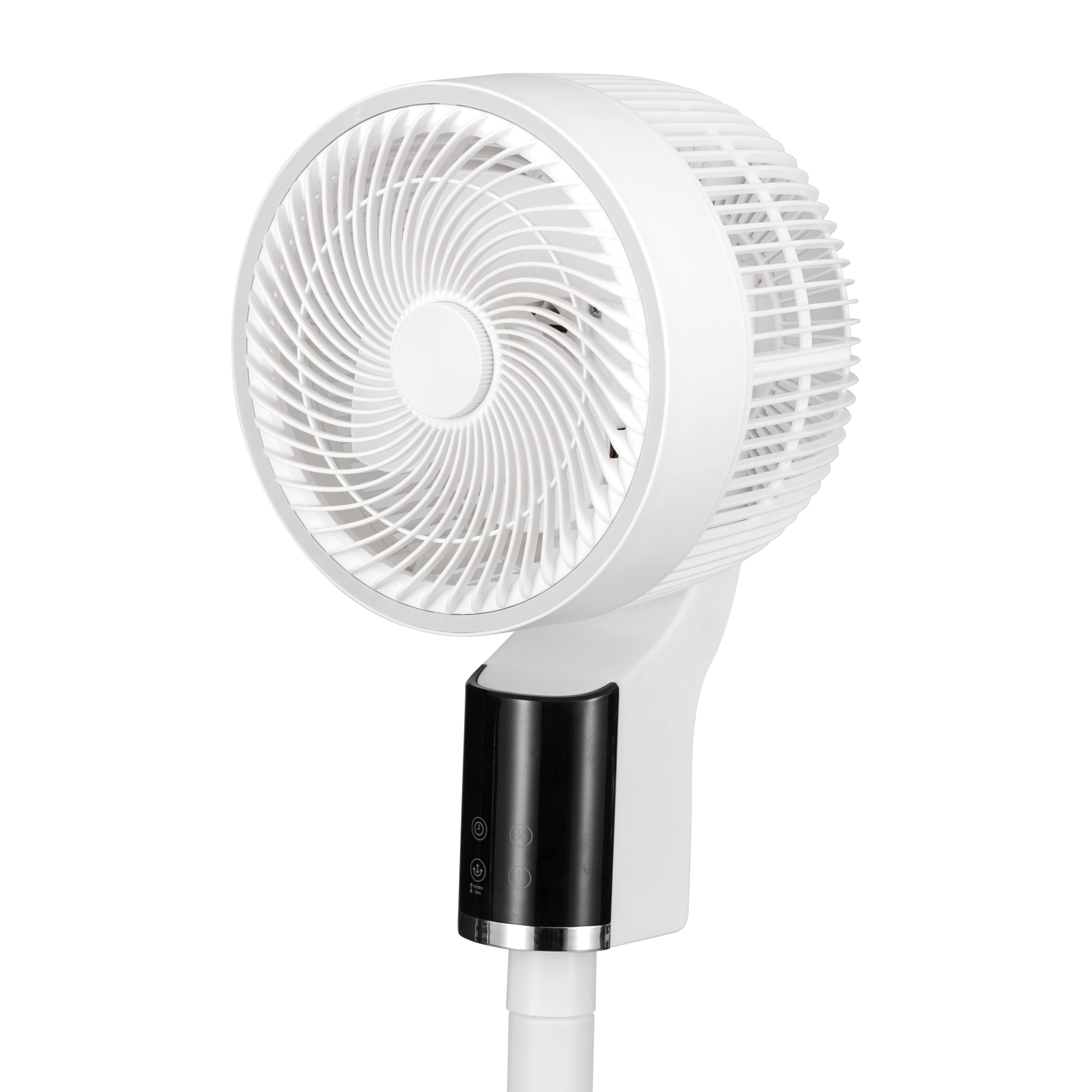 TCP White 10" Pedestal fan With adjustable height