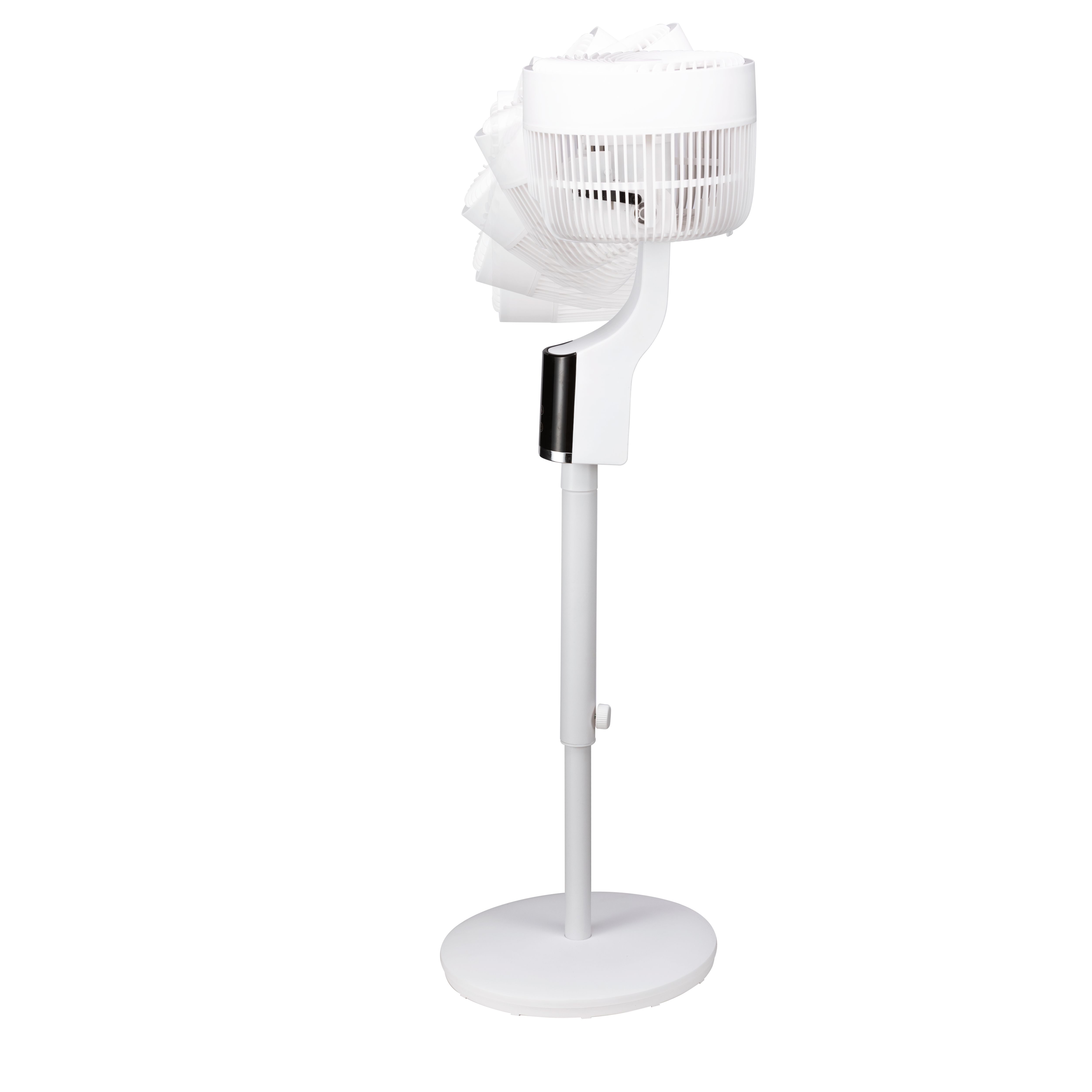TCP WHITE 10" PEDESTAL FAN WITH ADJUSTABLE HEIGHT