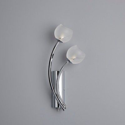 Tempest Chrome effect Wall light | DIY at B&Q