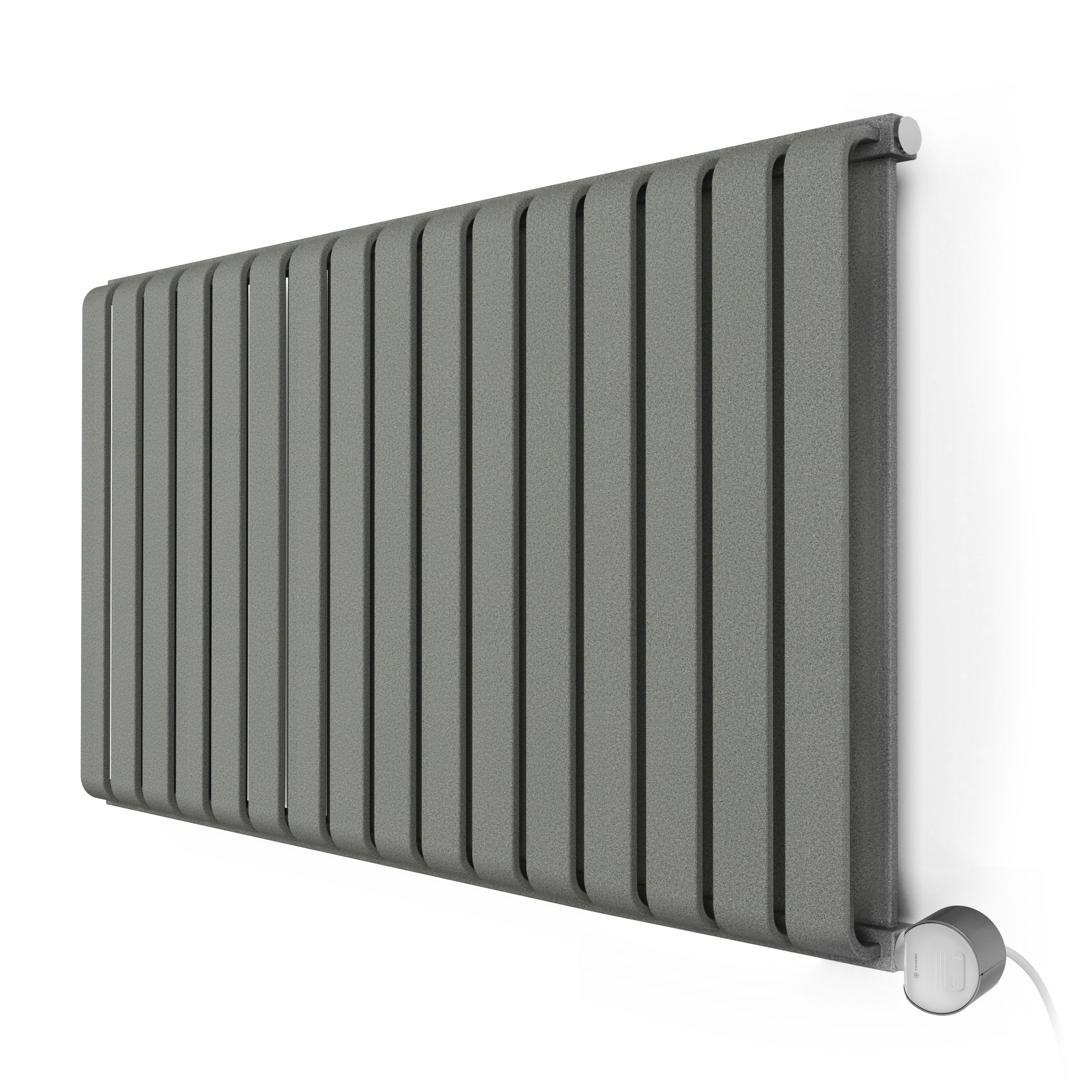 Terma 230V 1.2kW Salt n Pepper Smart Horizontal Oil-filled radiator ...