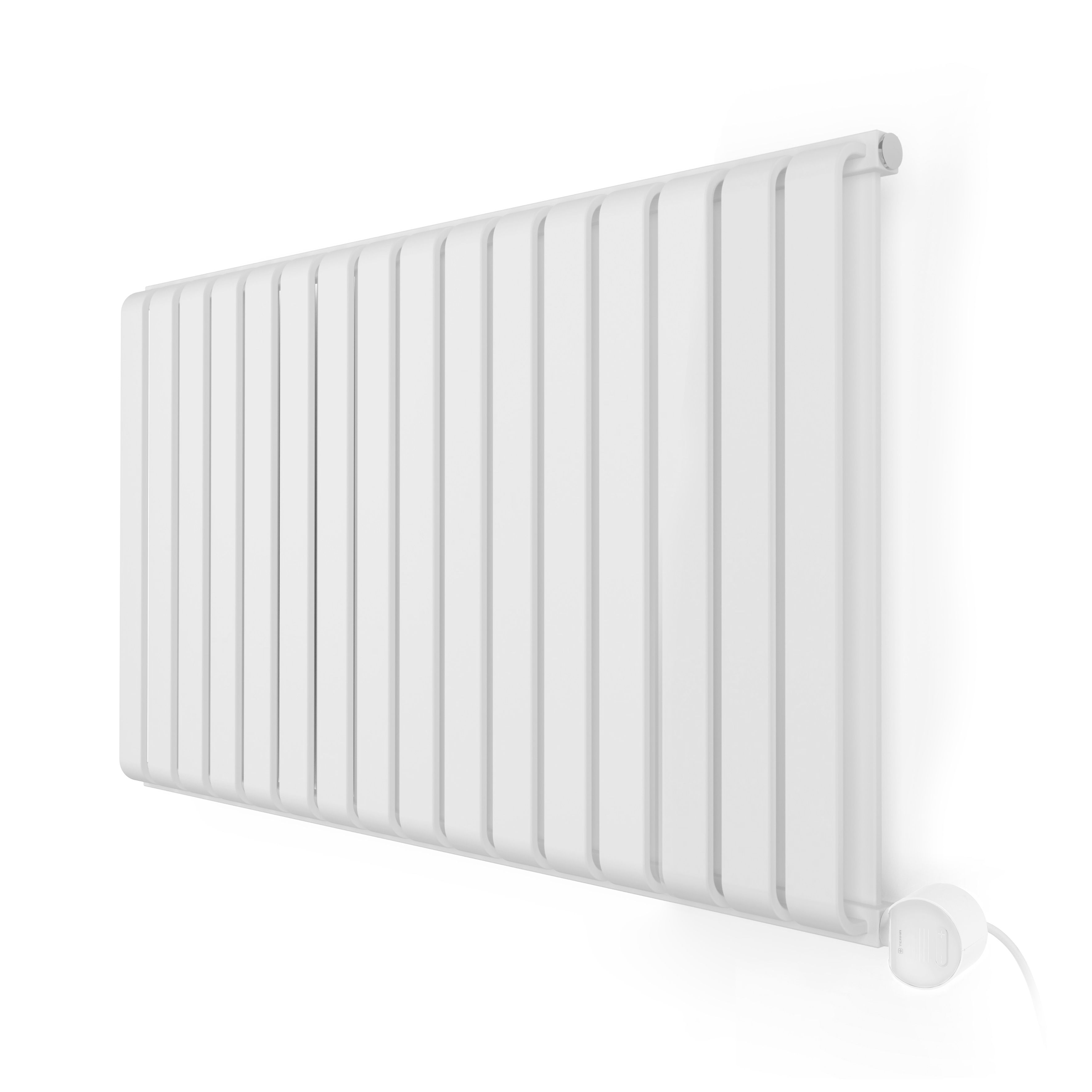 Terma 230V 1.2kW White Smart Horizontal Oil-filled radiator (H) 630mm x ...