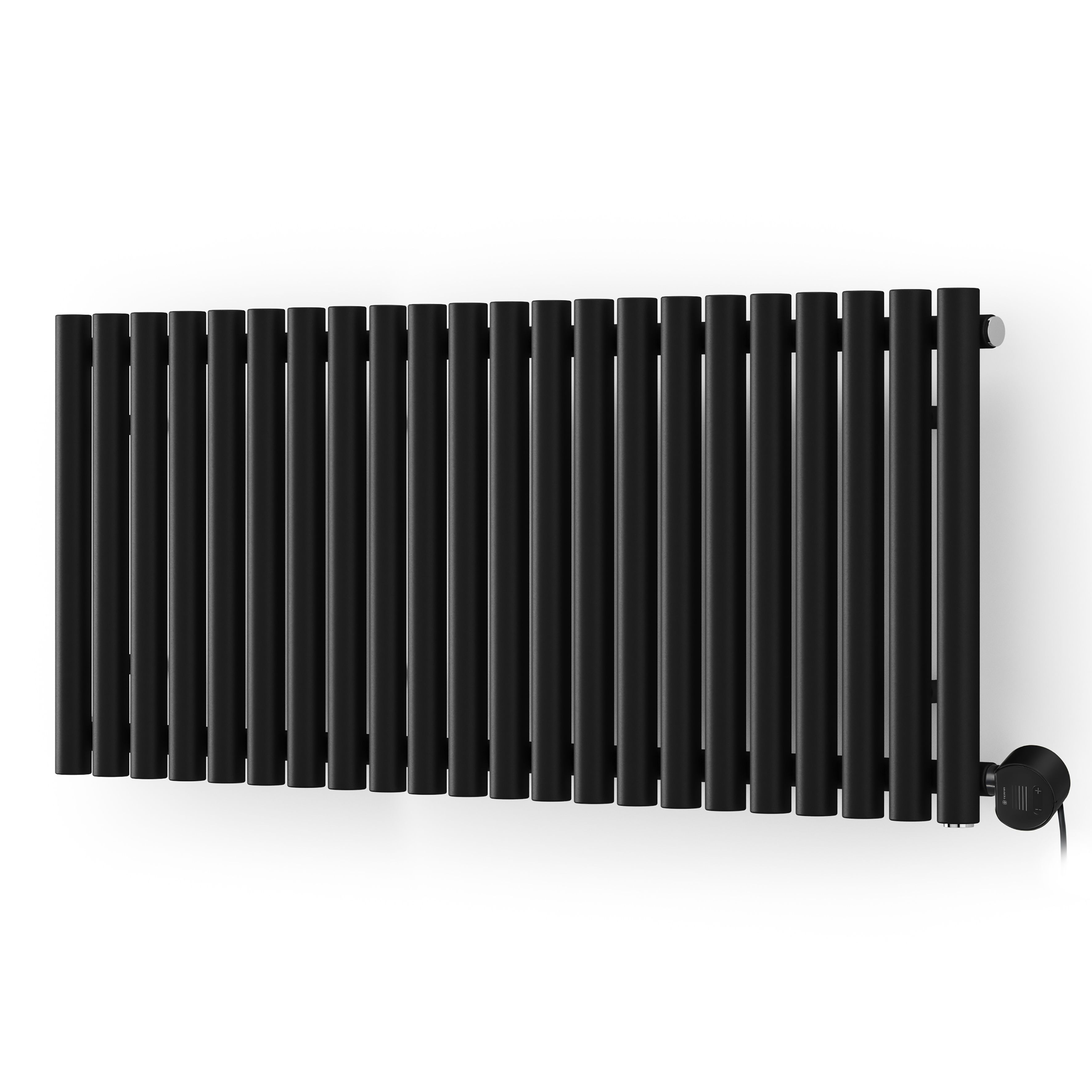 Terma 230V 1kW Heban Black Smart Horizontal Oil-filled radiator | DIY ...