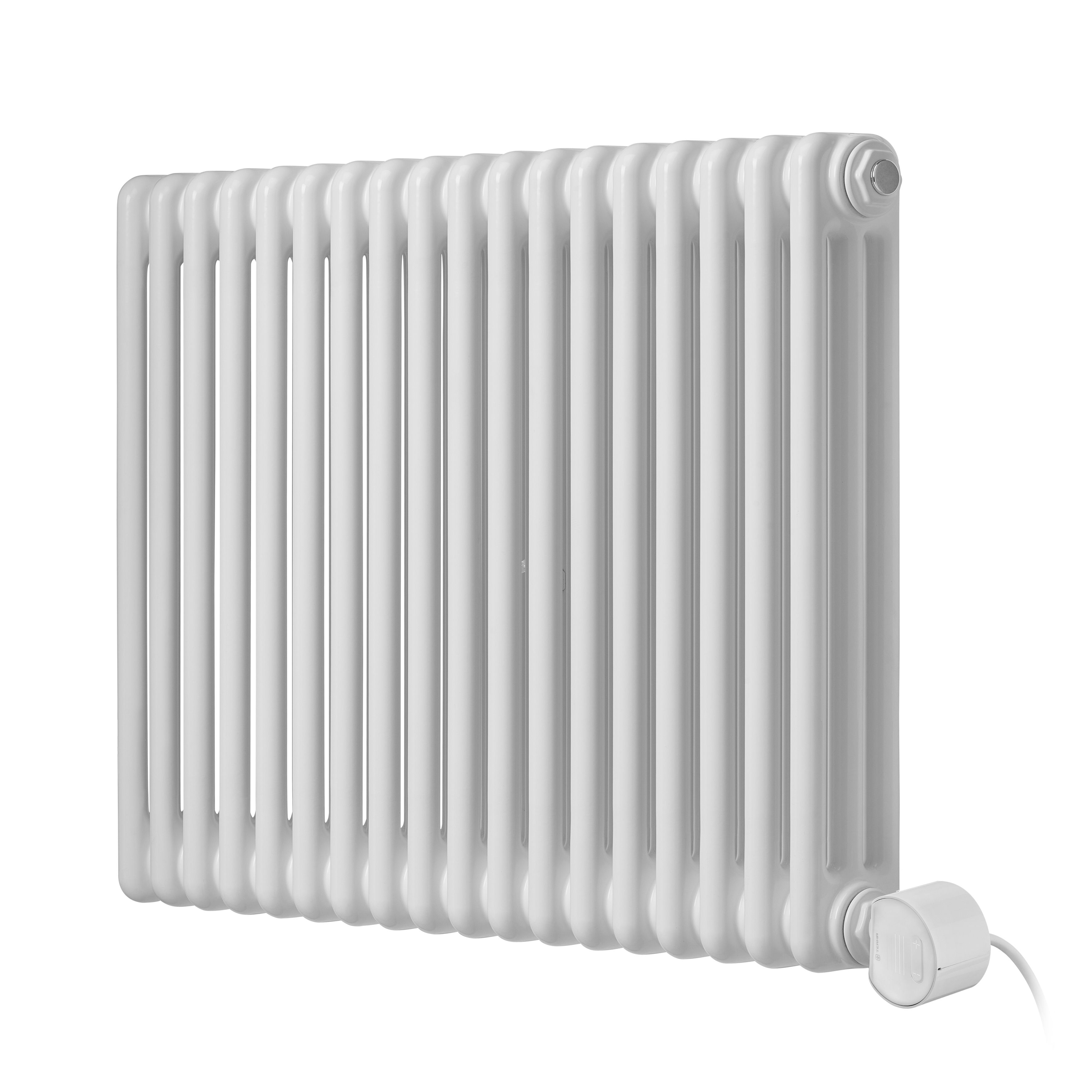 Terma 230V 1kW White Smart Horizontal Oil-filled radiator (H) 600mm x ...
