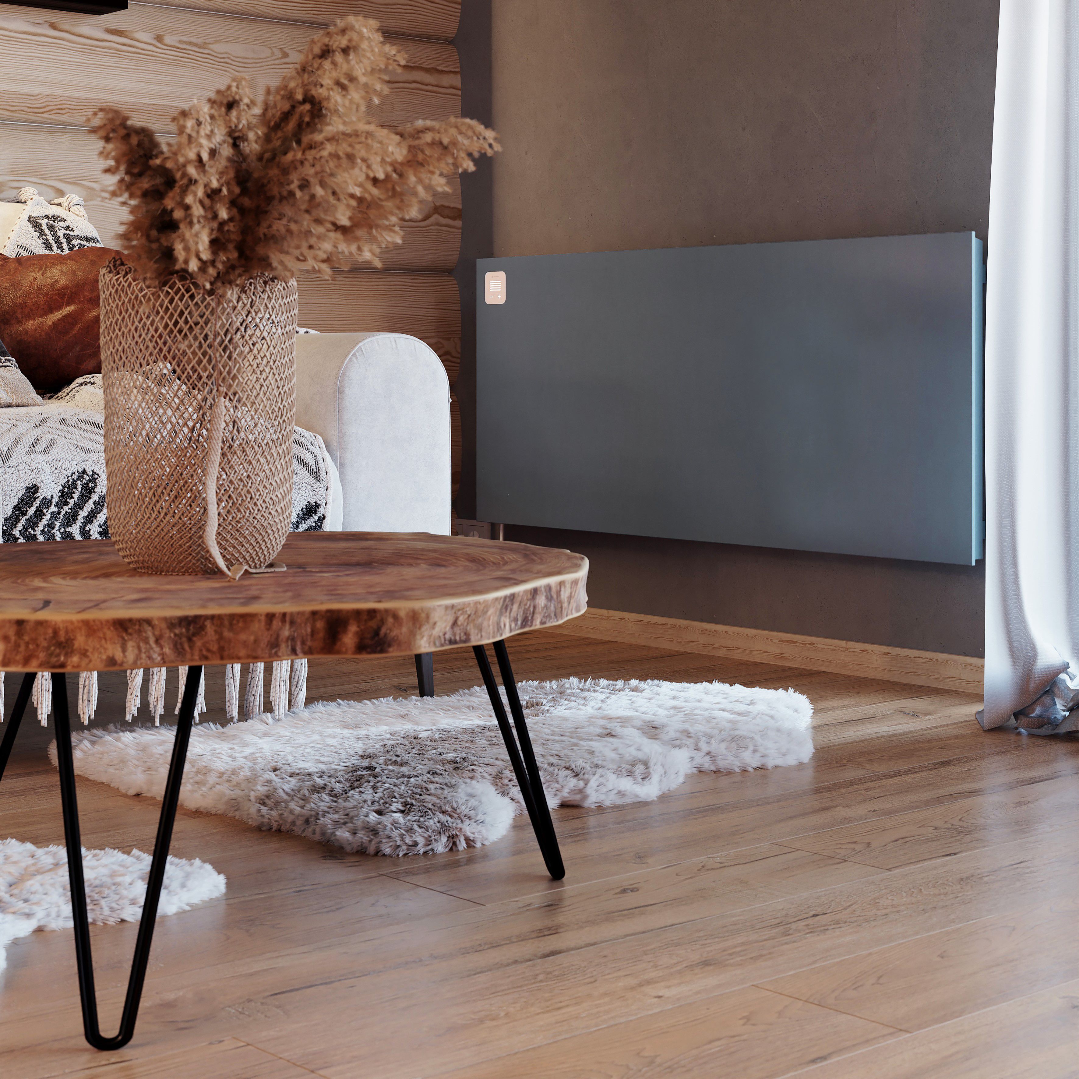 Terma 230V 2kW Anodic Sapphire Smart Horizontal Oil-free radiator