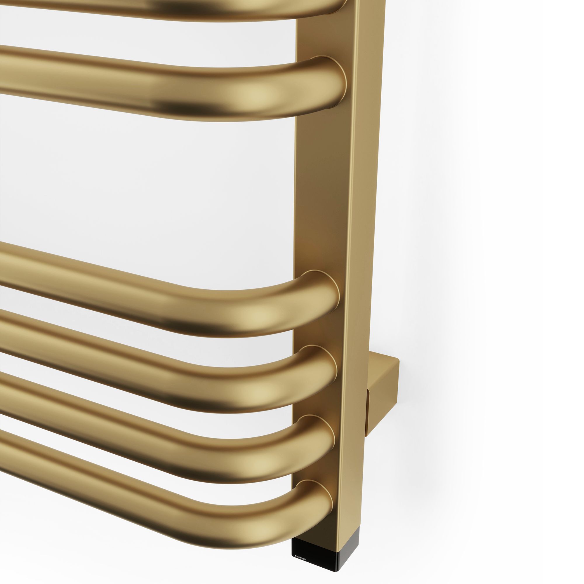 Terma Alex ONE Brass effect Electric Flat Towel warmer (W)500mm x (H)760mm