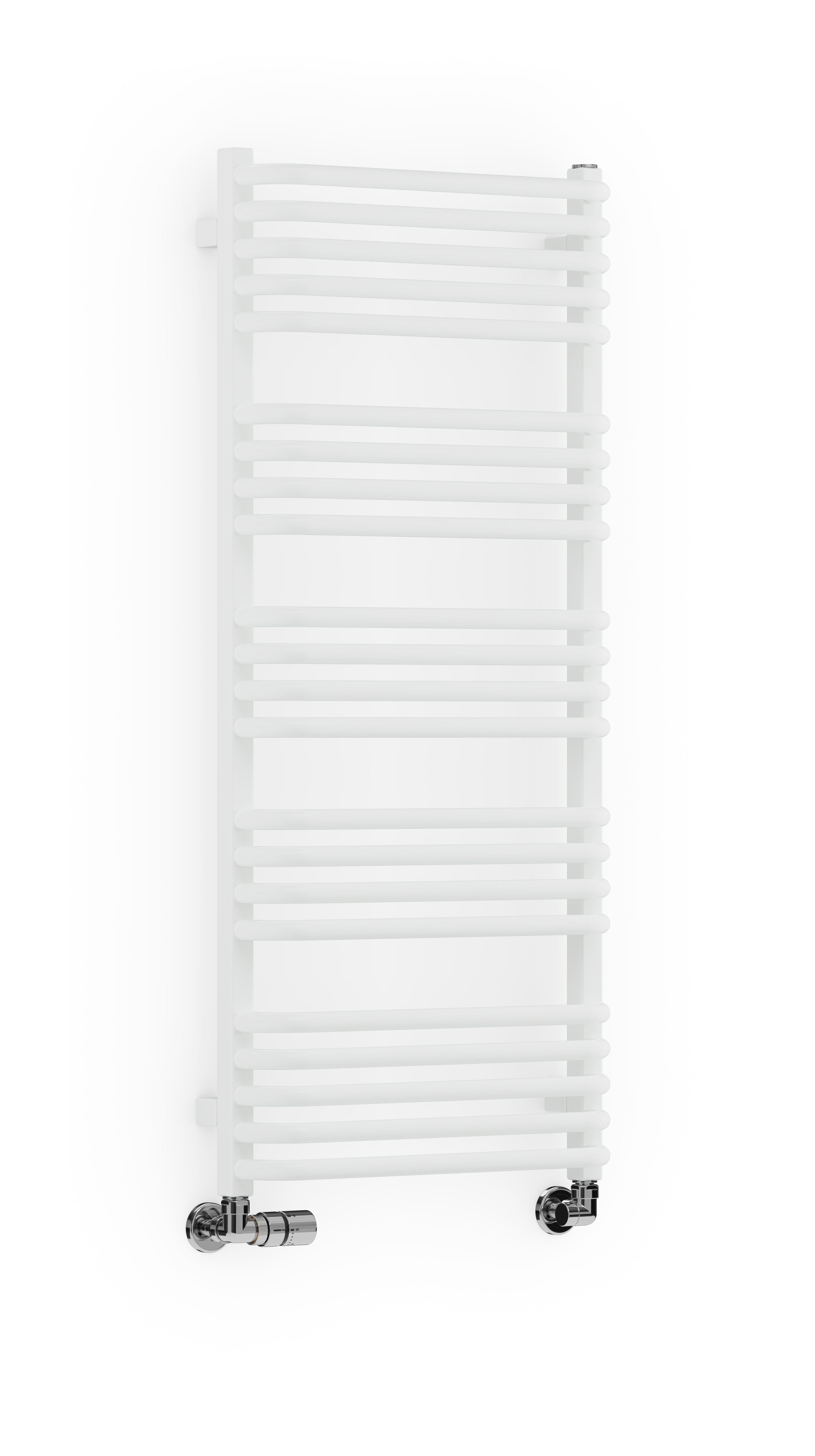 Terma Alex White Electric & gas Towel warmer (W)500mm x (H)1140mm