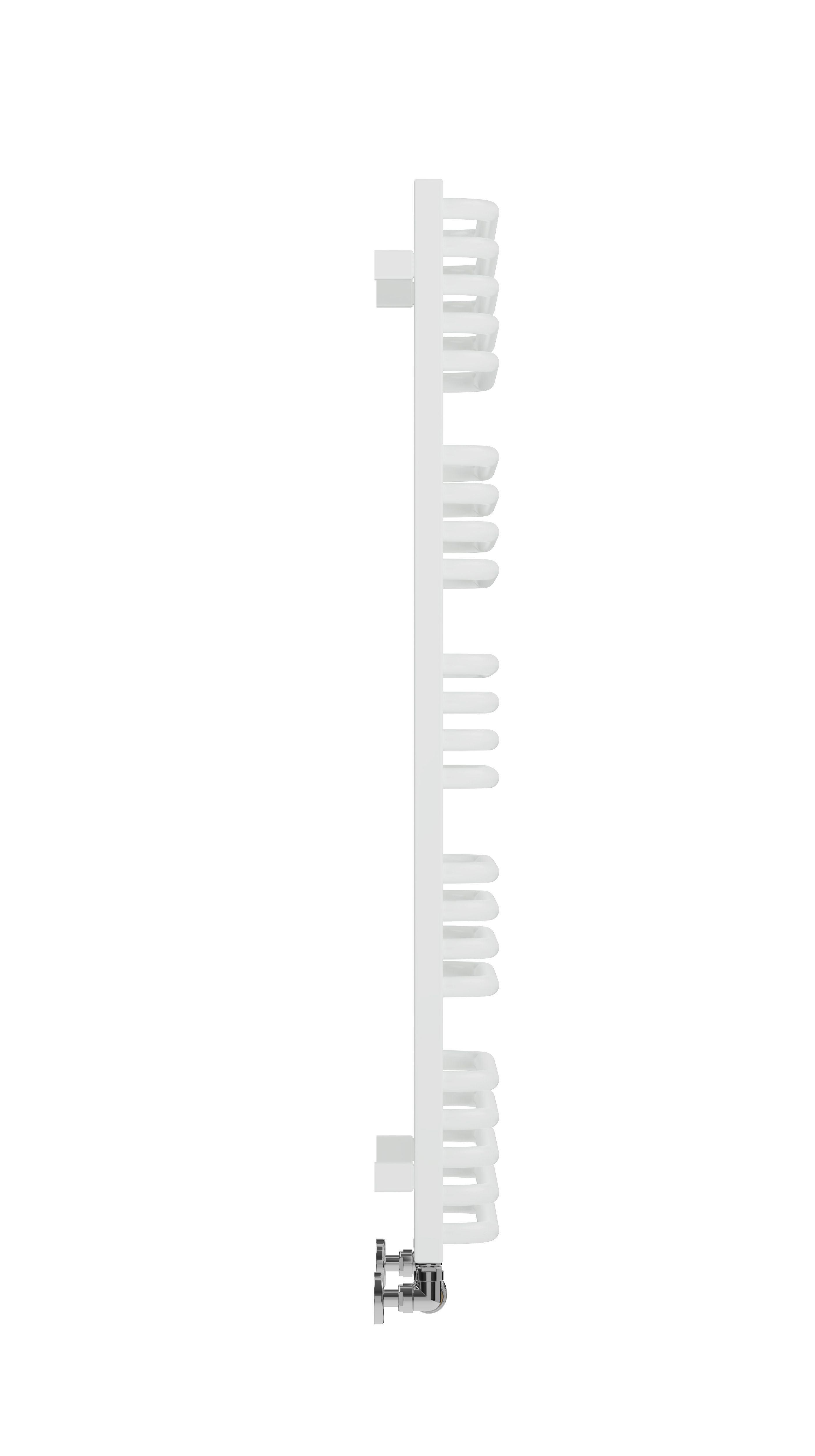 Terma Alex White Electric & gas Towel warmer (W)500mm x (H)1140mm