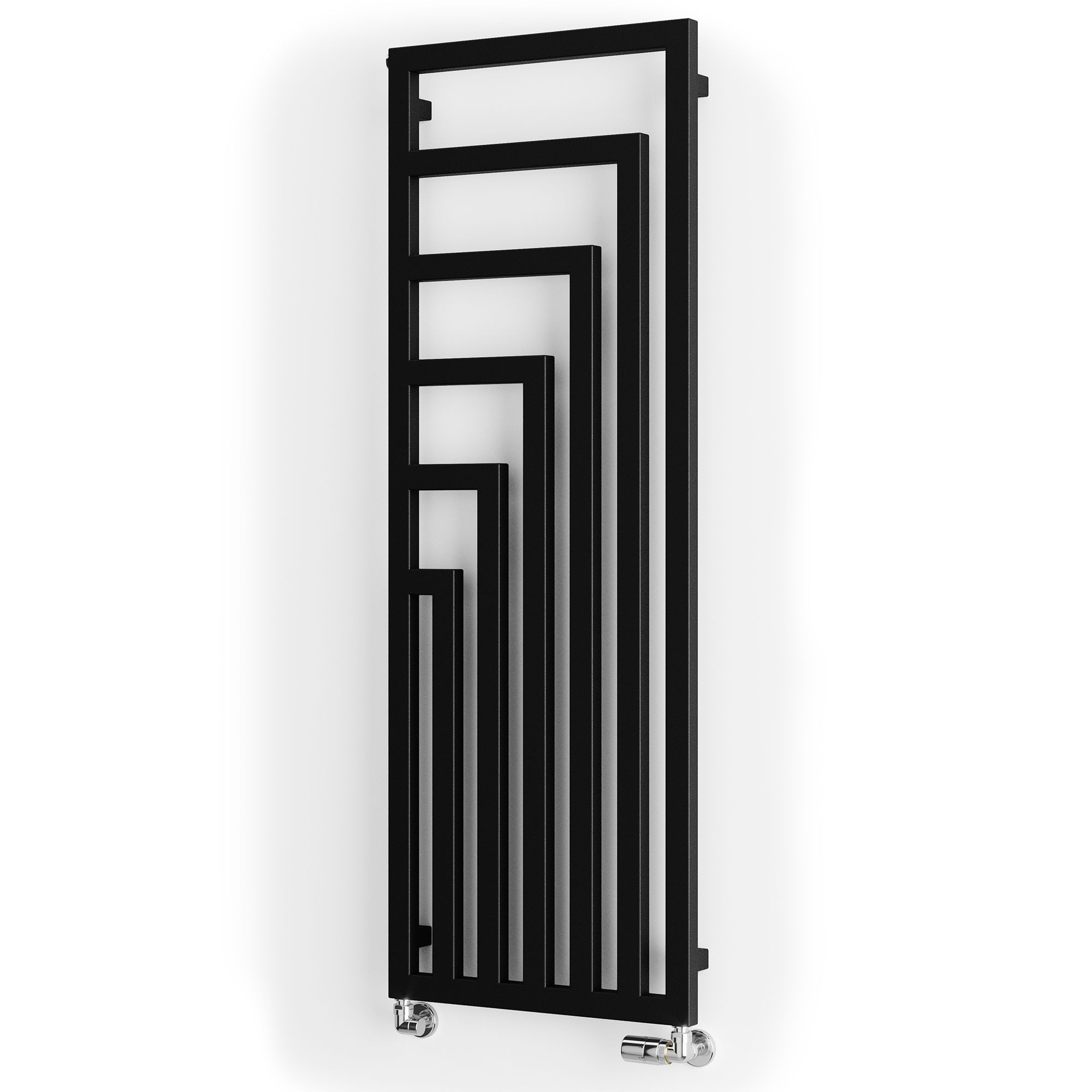 Terma Angus Black Electric Vertical Designer 2425BTU Radiator, (W)520mm ...