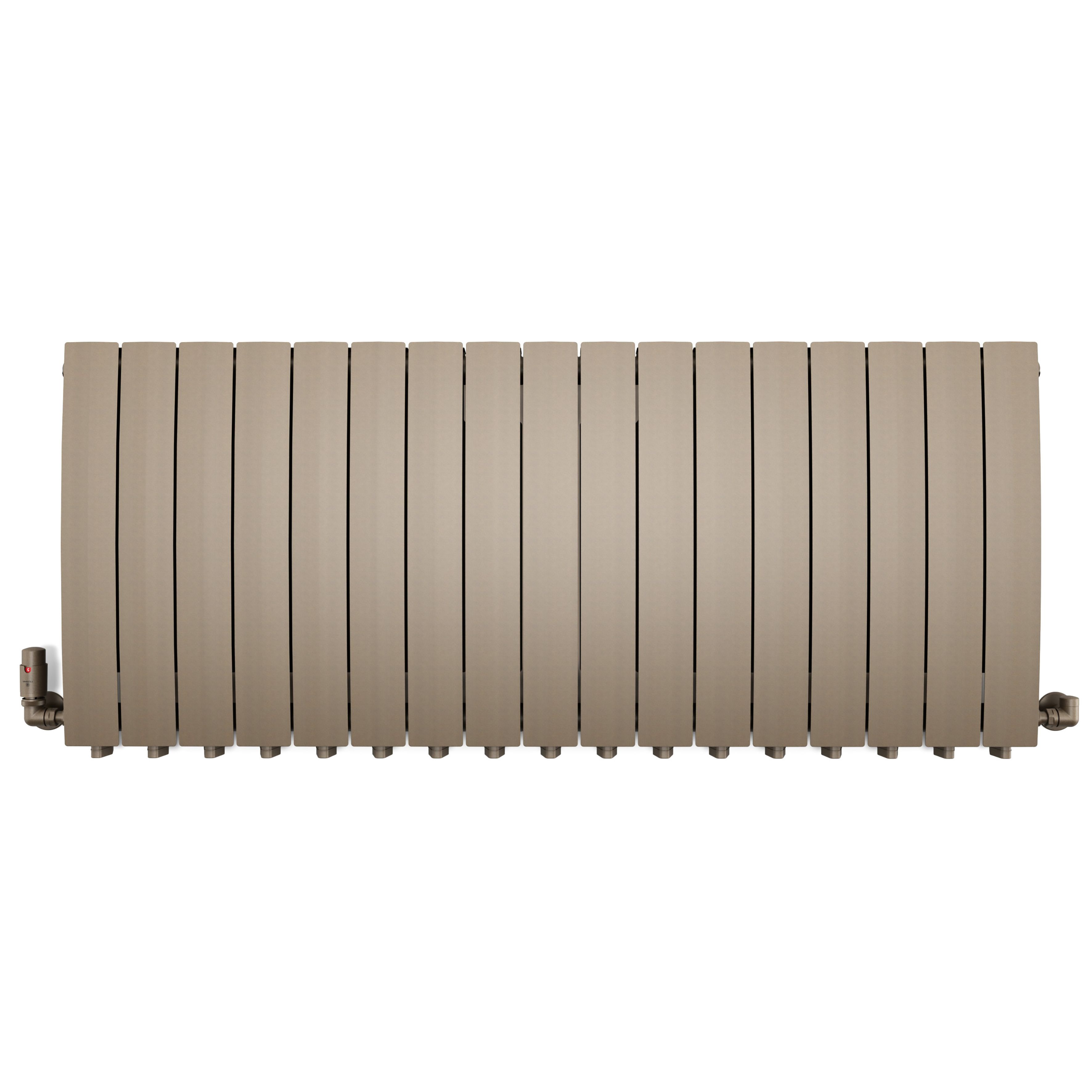 Terma Bergamo Brown Hydronic Horizontal Designer 6530BTU Radiator, (W ...