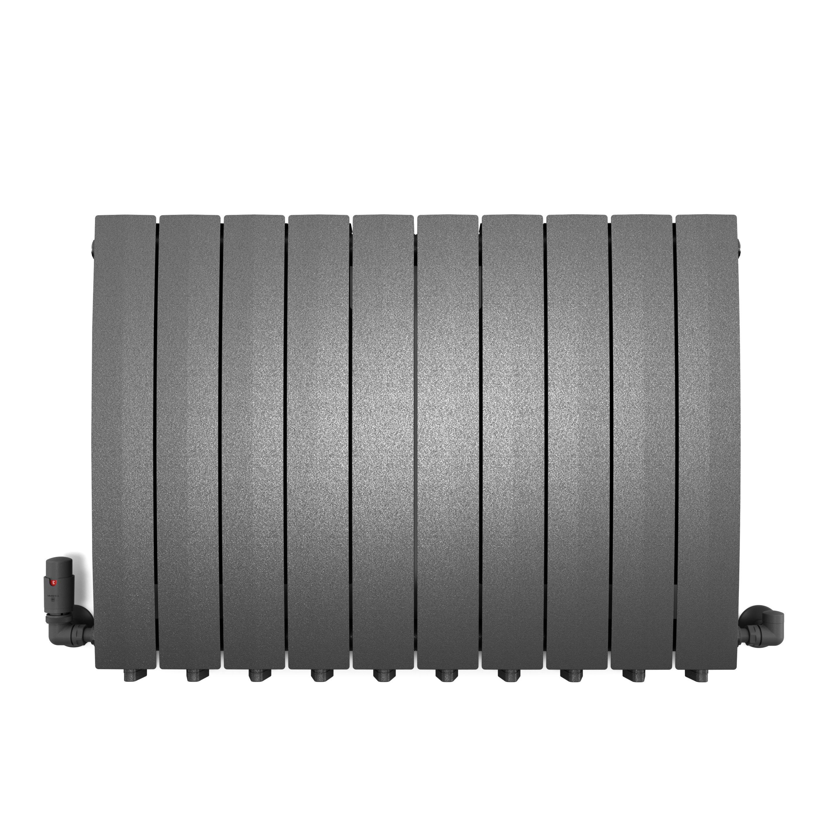 Terma Bergamo Graphite Hydronic Horizontal Designer 3842BTU Radiator ...