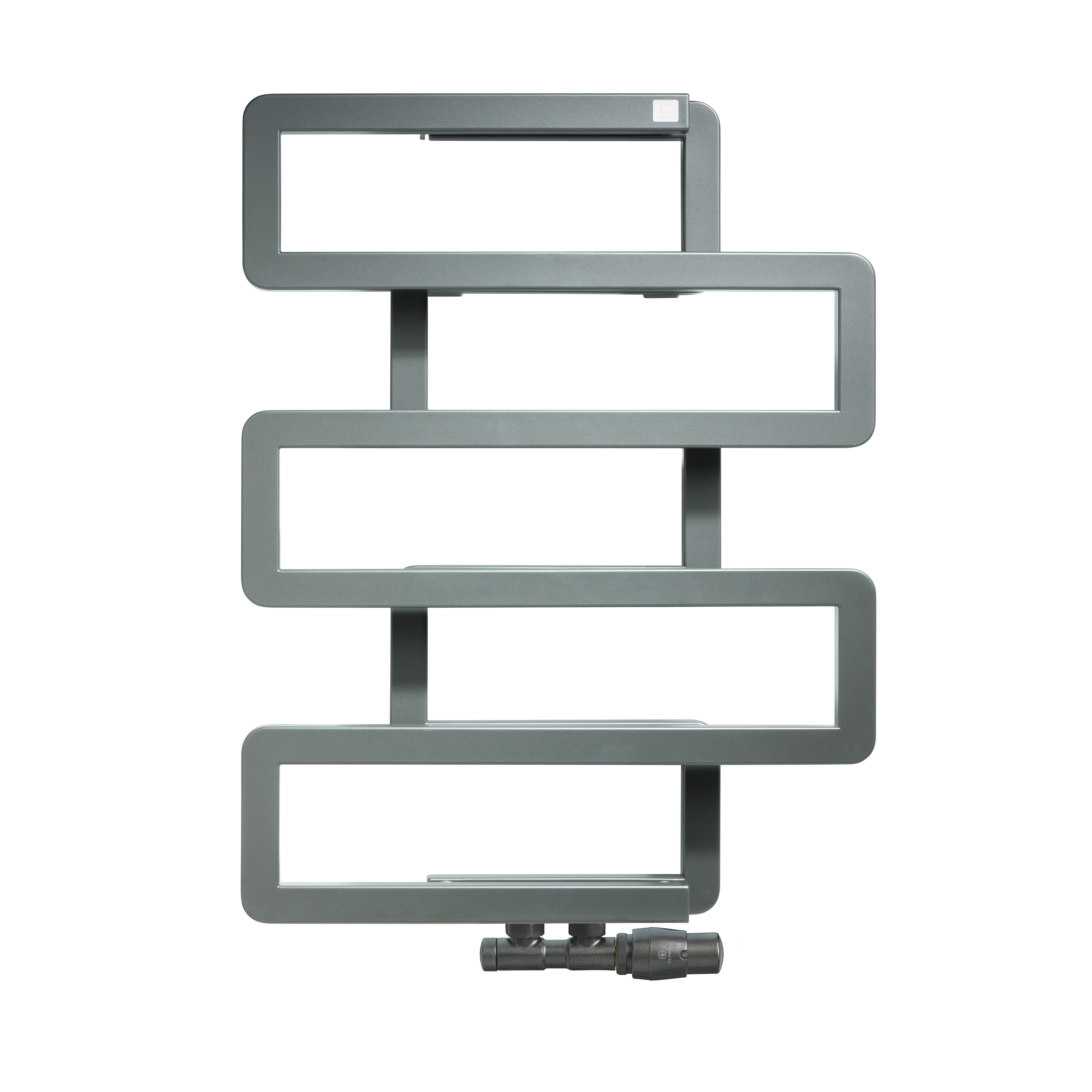 Terma Bookie Storm Sky Grey 1278BTU Vertical Towel radiator (W)500mm x ...