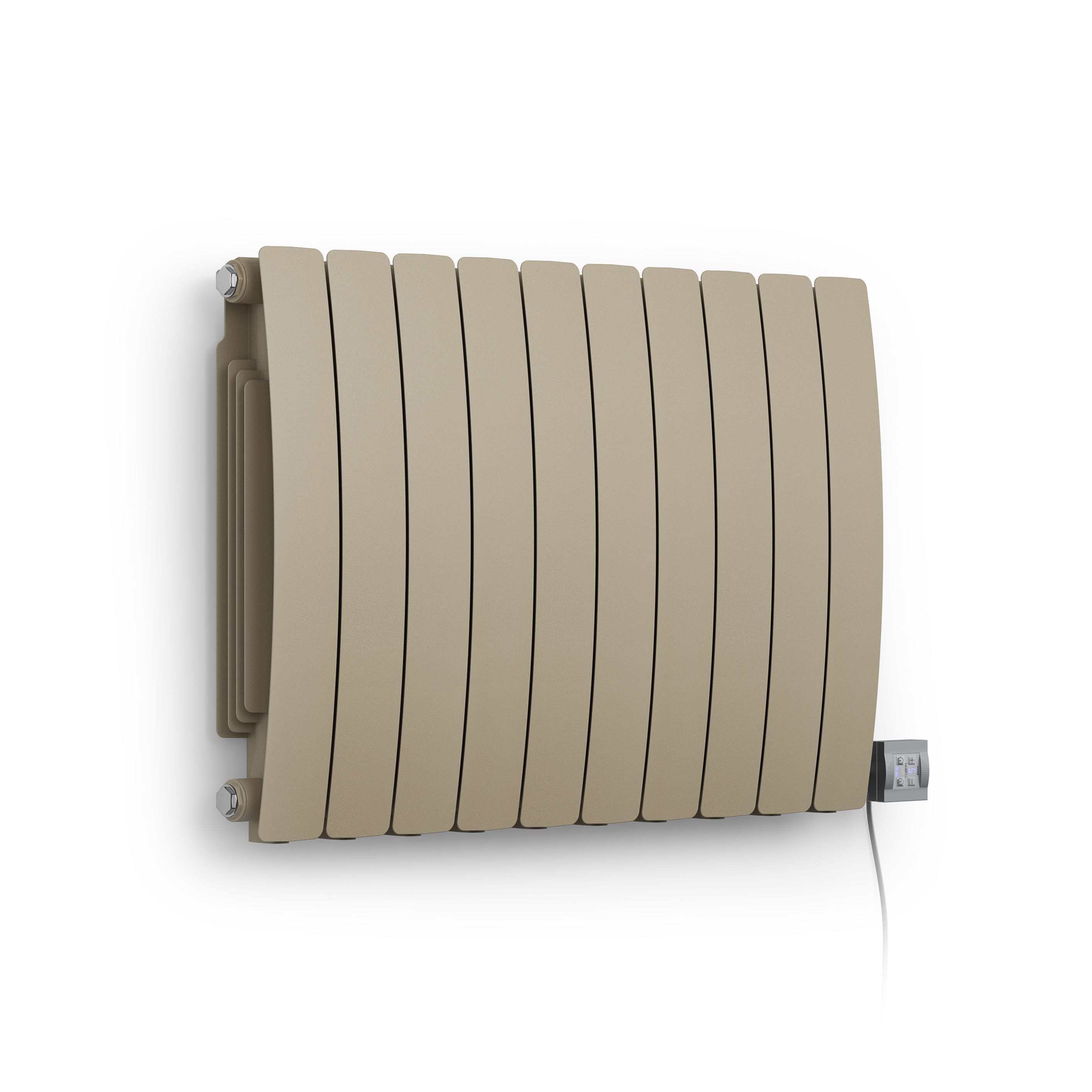 Terma Camber Matt mocha Vertical Electric designer Radiator, (W)821mm x ...