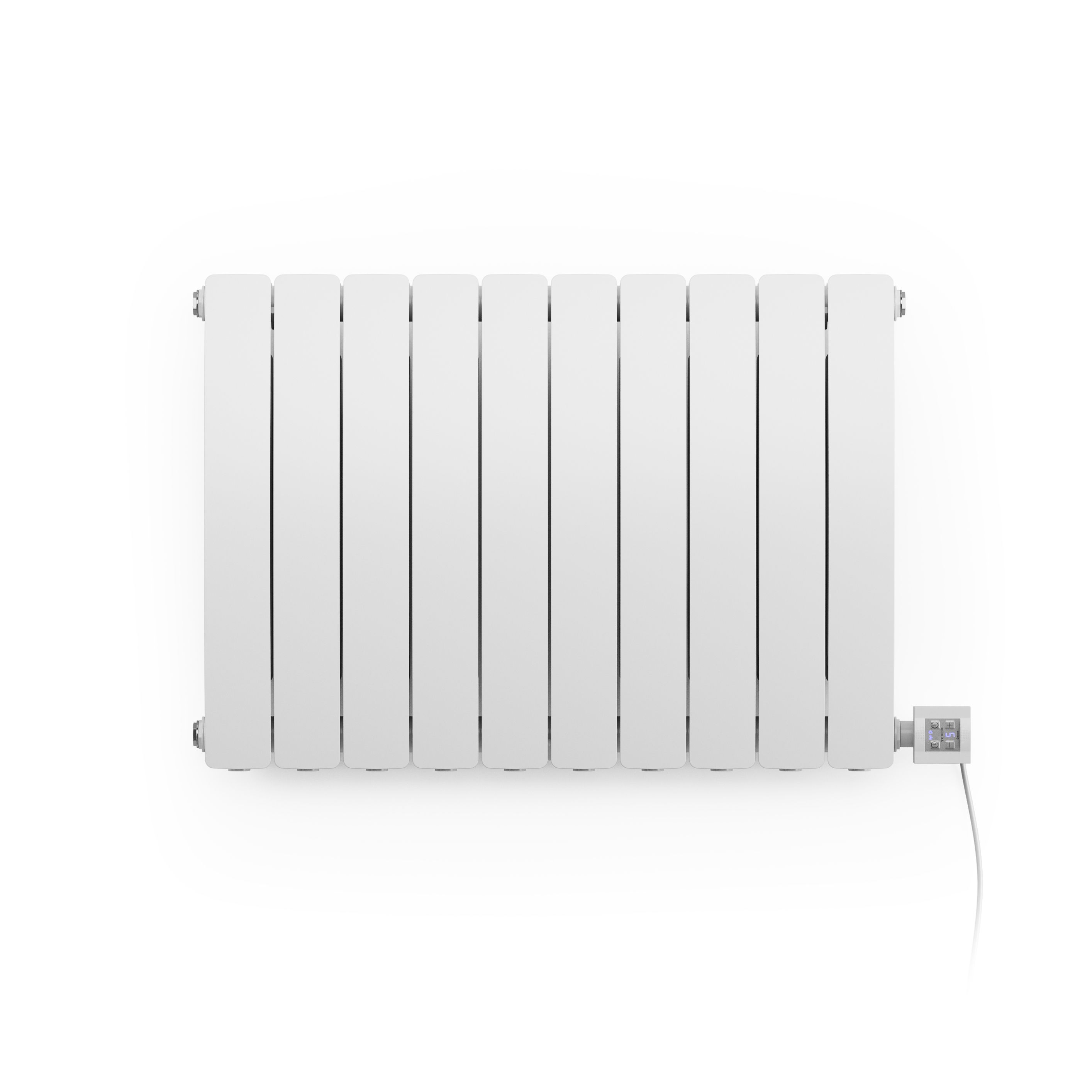 Terma Camber White Vertical Electric designer Radiator, (W)821mm x (H)575mm
