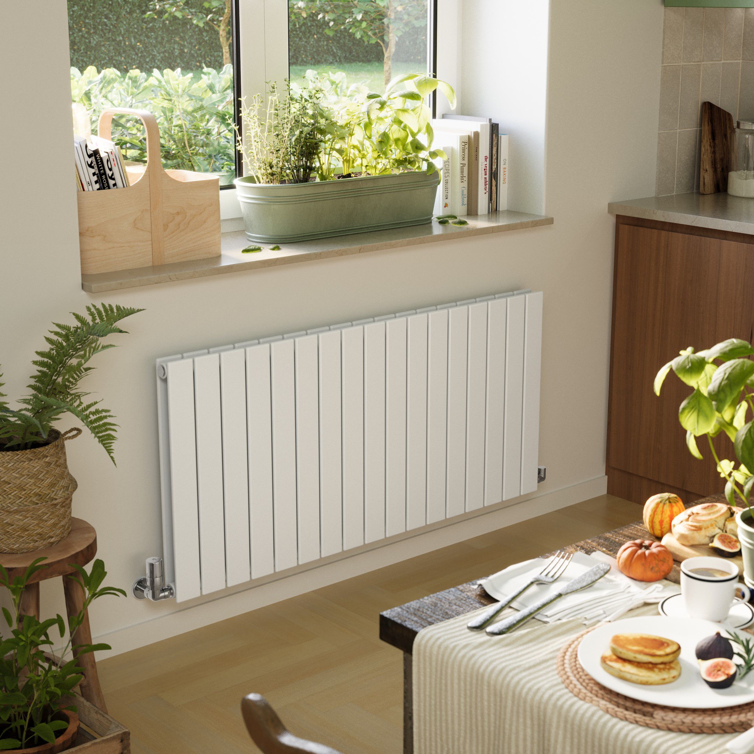 Terma Forte White Hydronic Horizontal or vertical Designer 4488BTU ...