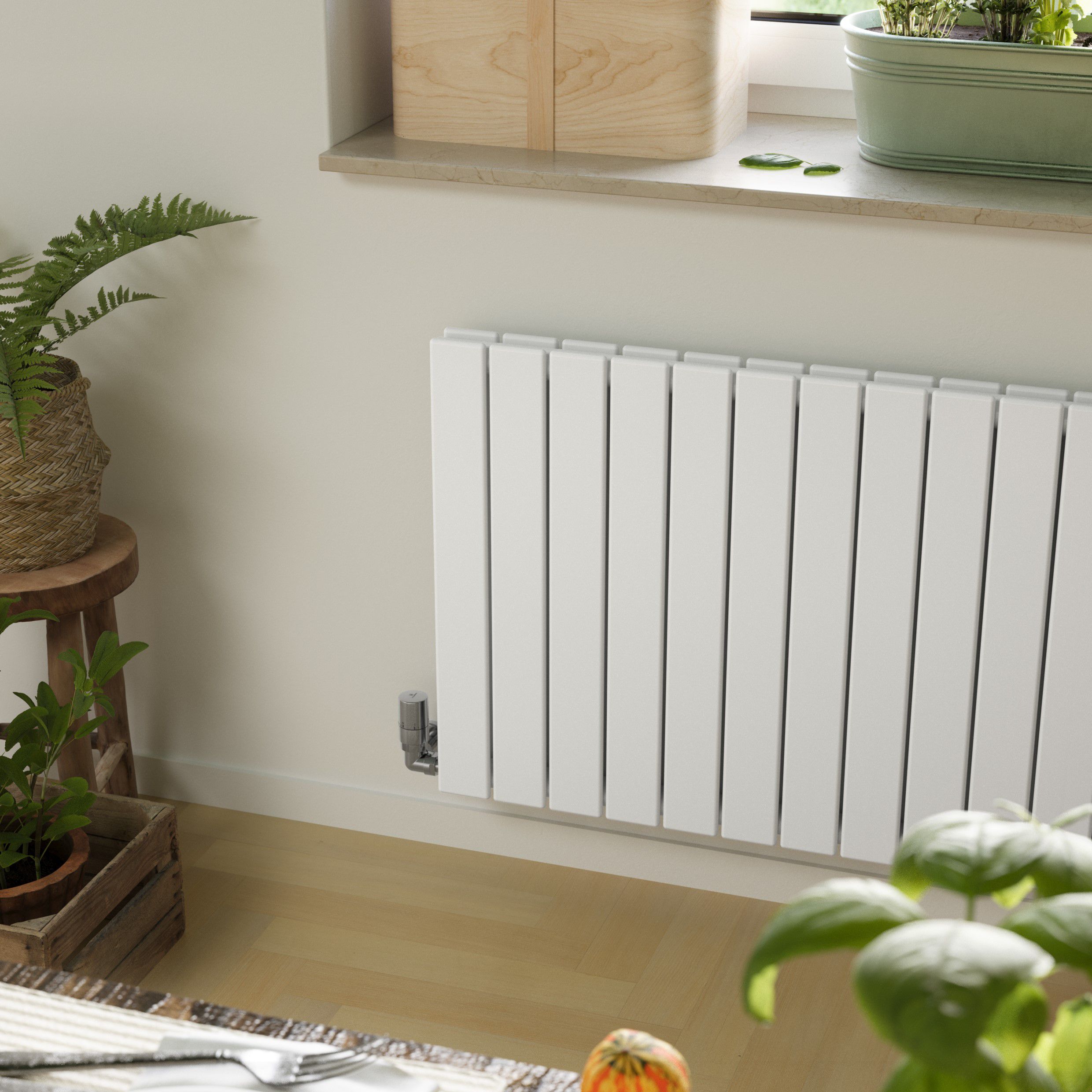 Terma Forte White Hydronic Horizontal or vertical Designer 4488BTU ...