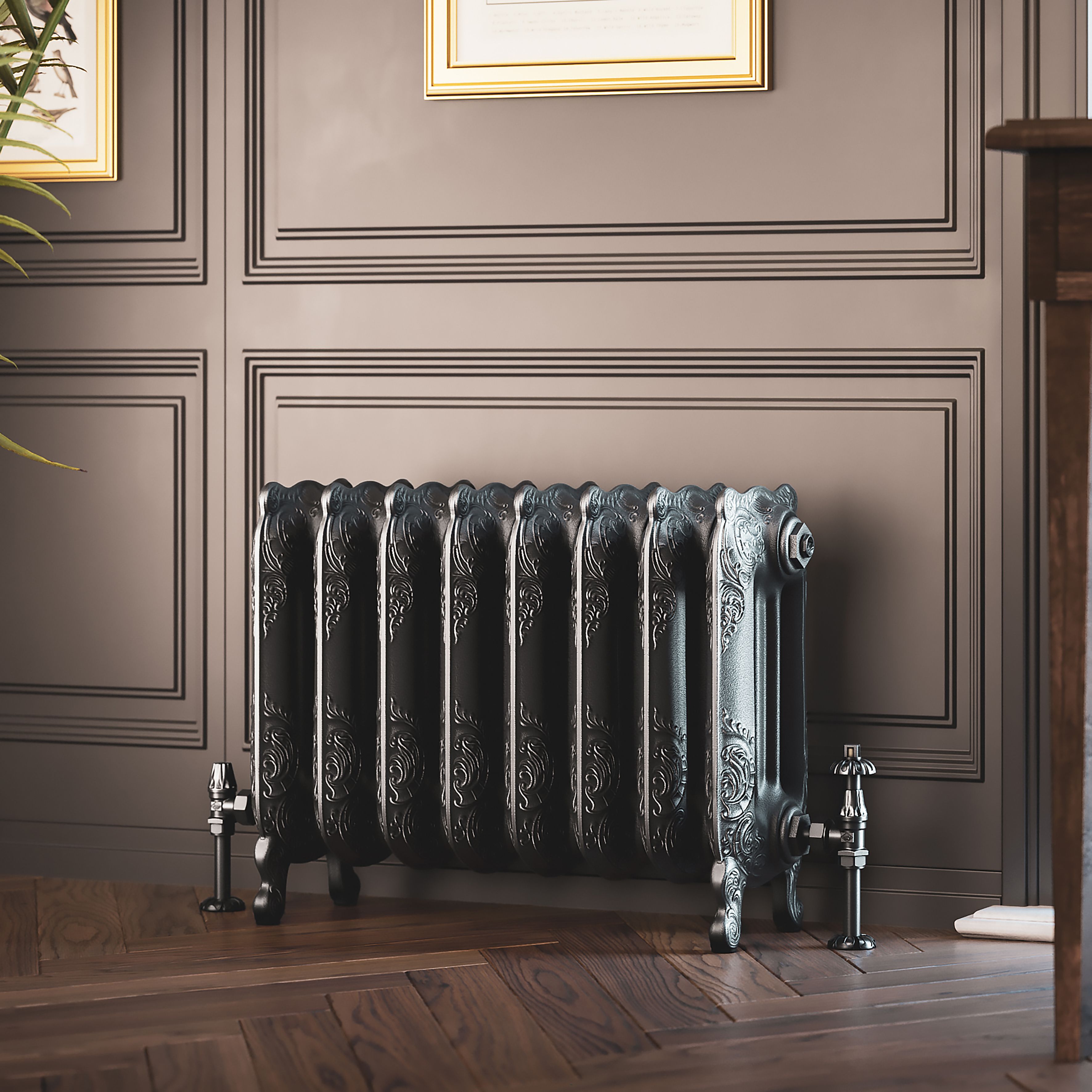 Terma Oxford Raw Metal Hydronic Horizontal Designer 2049BTU Radiator ...