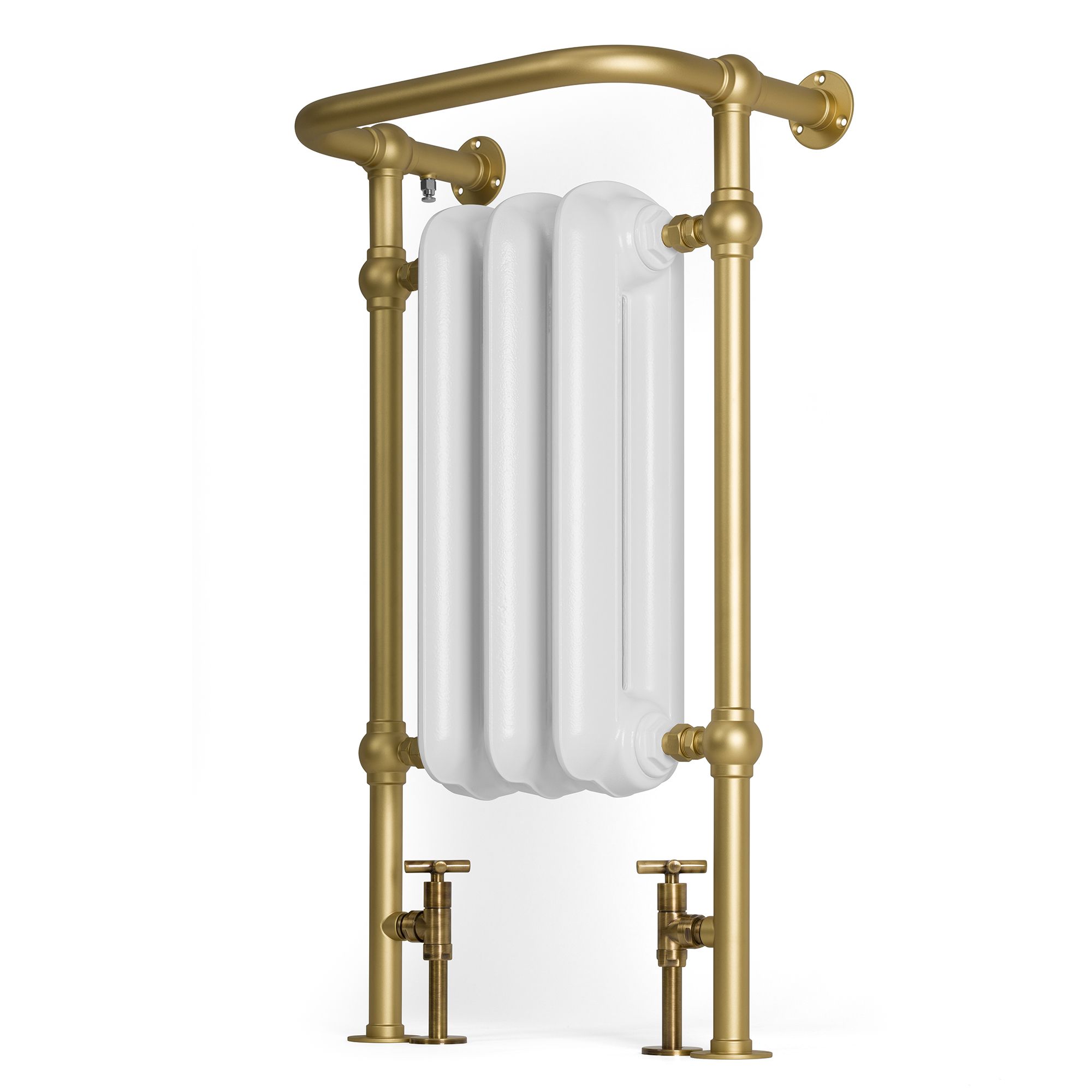 Terma Plain White Flat Towel warmer (W)490mm x (H)900mm | DIY at B&Q