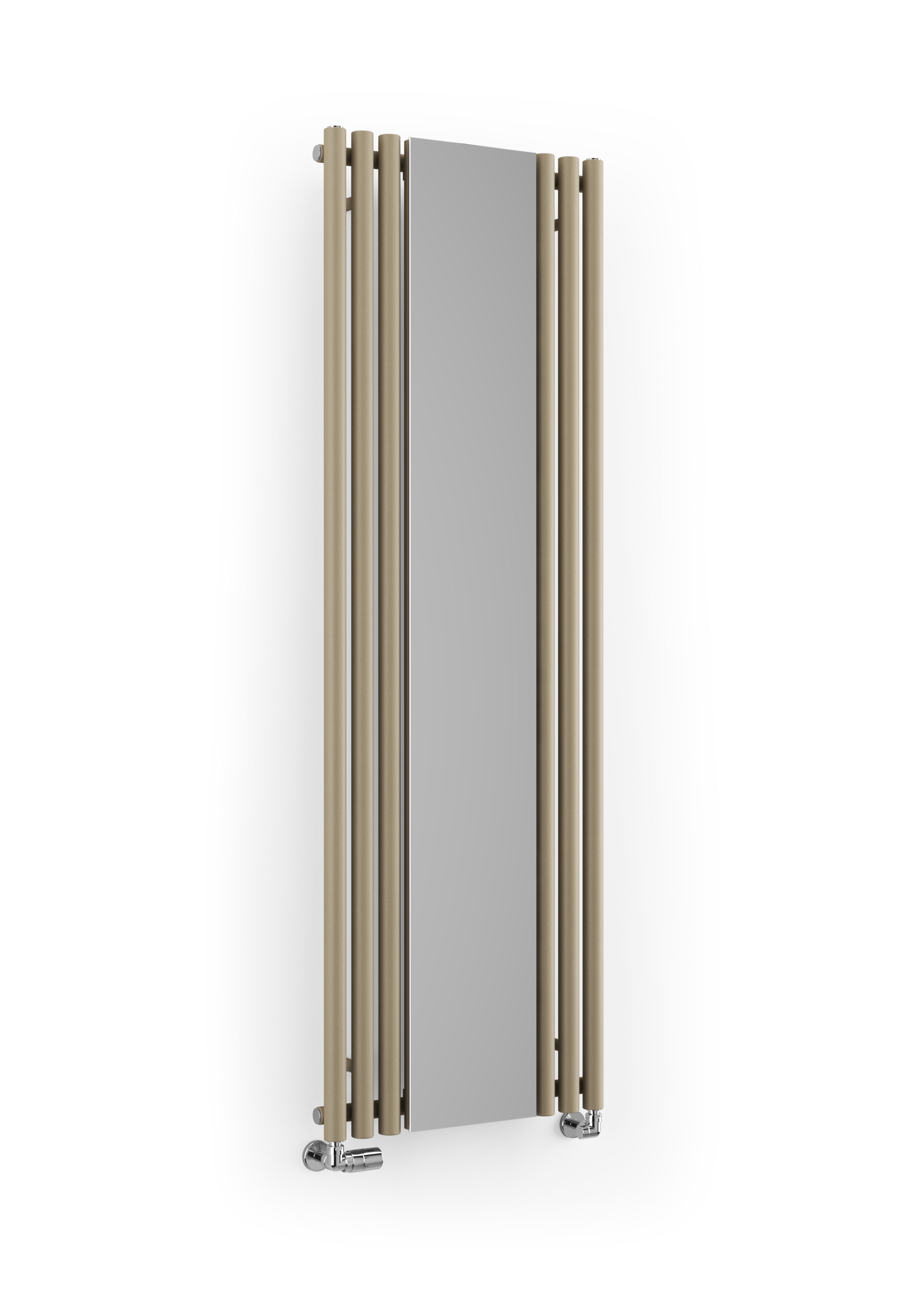 Terma Rolo Mirror Quartz mocha Vertical Designer Radiator, (W)590mm x ...