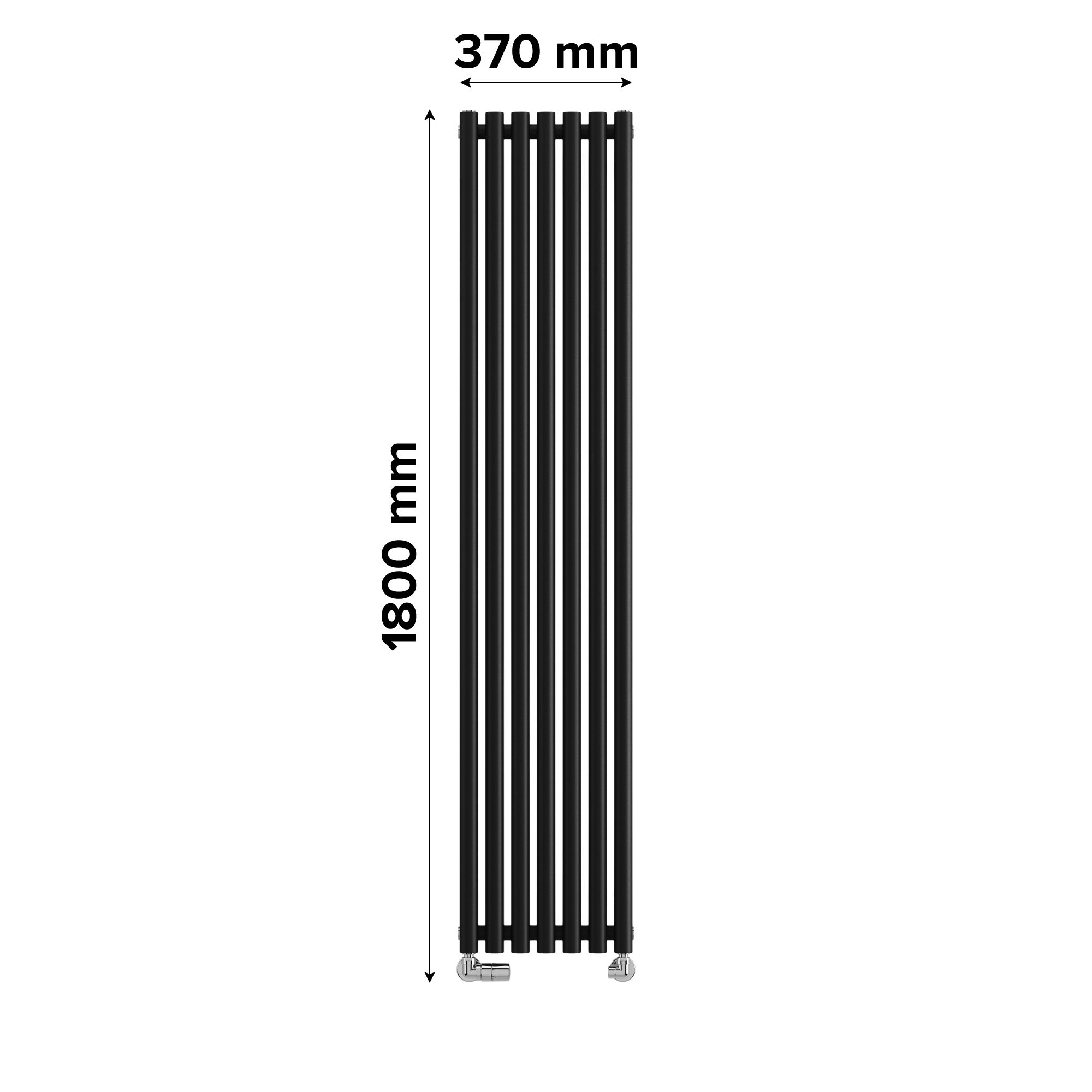 Terma Rolo Room Black Horizontal or vertical Designer 2738BTU Radiator ...