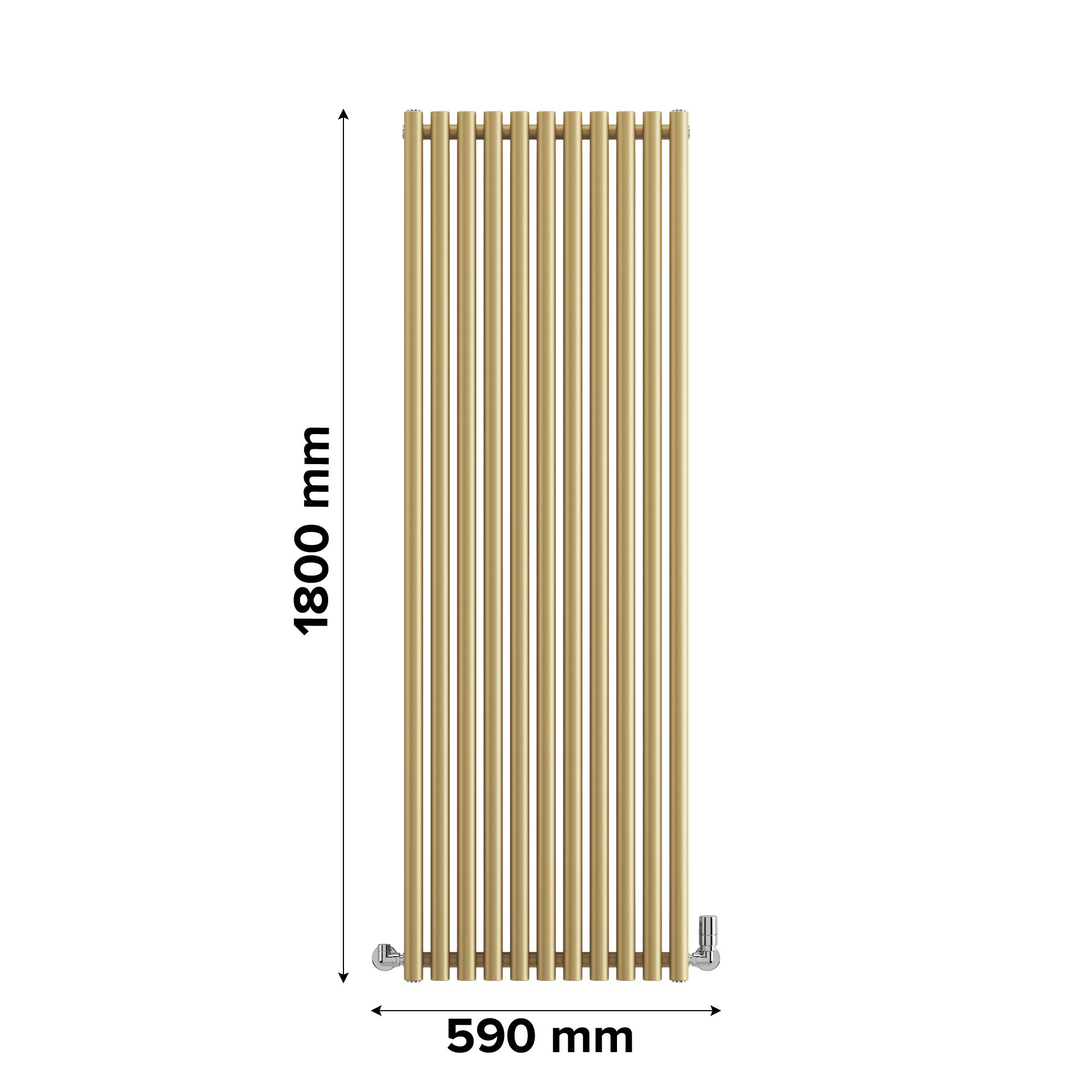 Terma Rolo Room Brass Electric Horizontal or vertical Designer 4297BTU ...