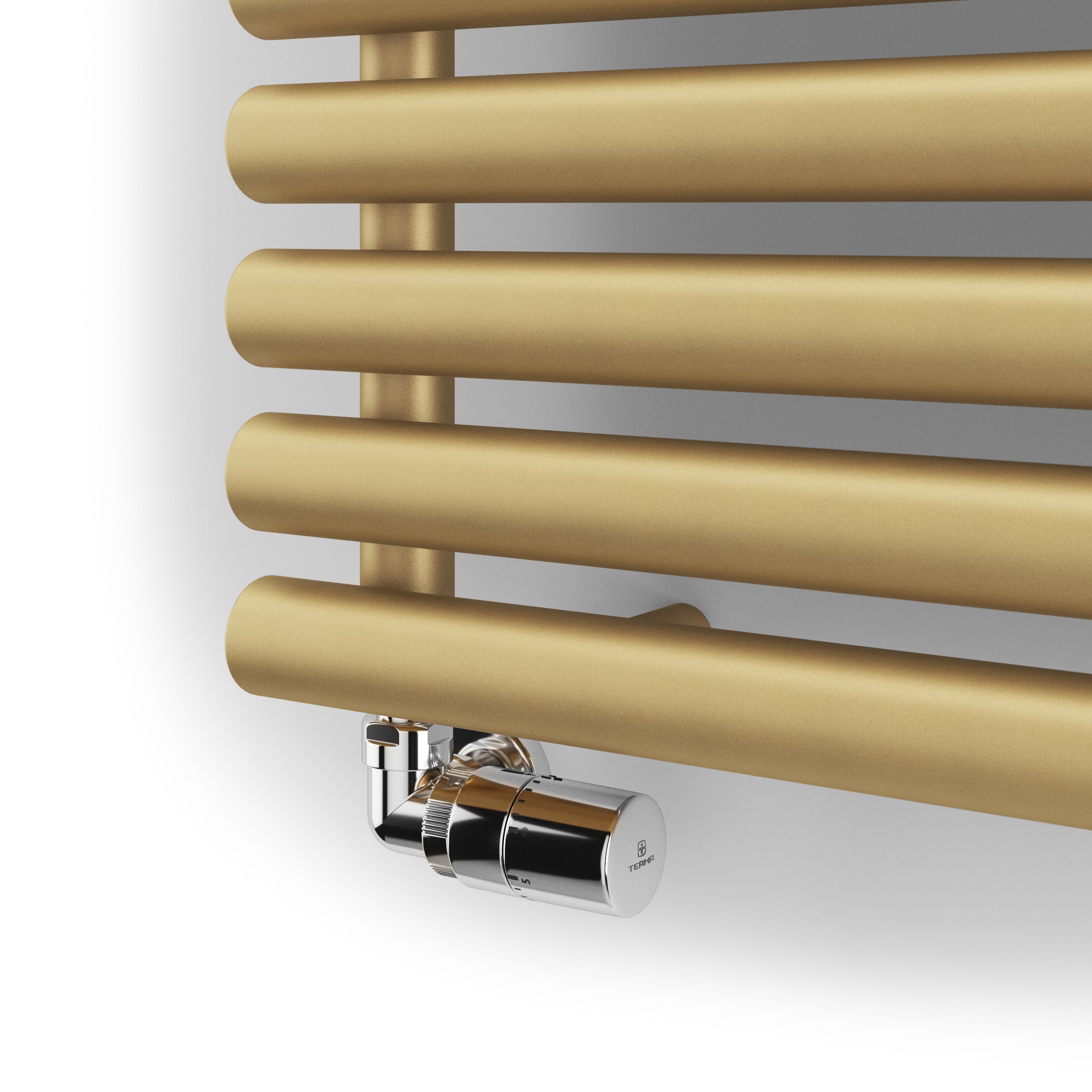 Terma Rolo Room Brass Electric Horizontal or vertical Designer 4297BTU ...