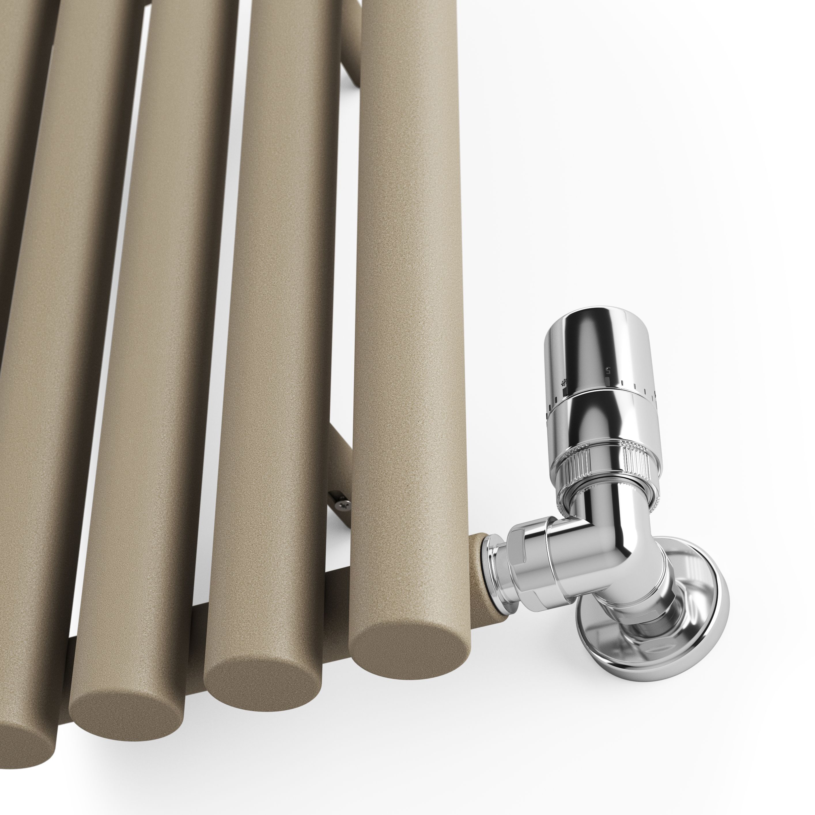 Terma Rolo Room Quartz mocha Horizontal Designer Radiator, (W)865mm x ...